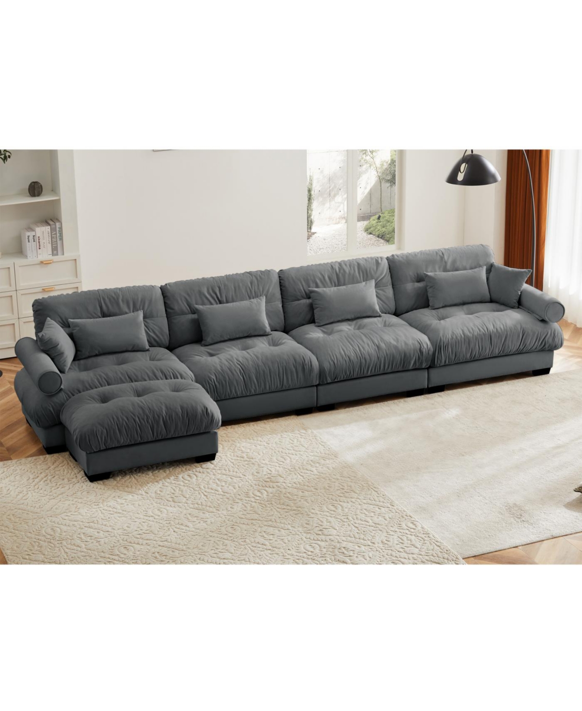 Click here for Streamdale Furniture L-Shaped Cloud Sofa  Converti... prices