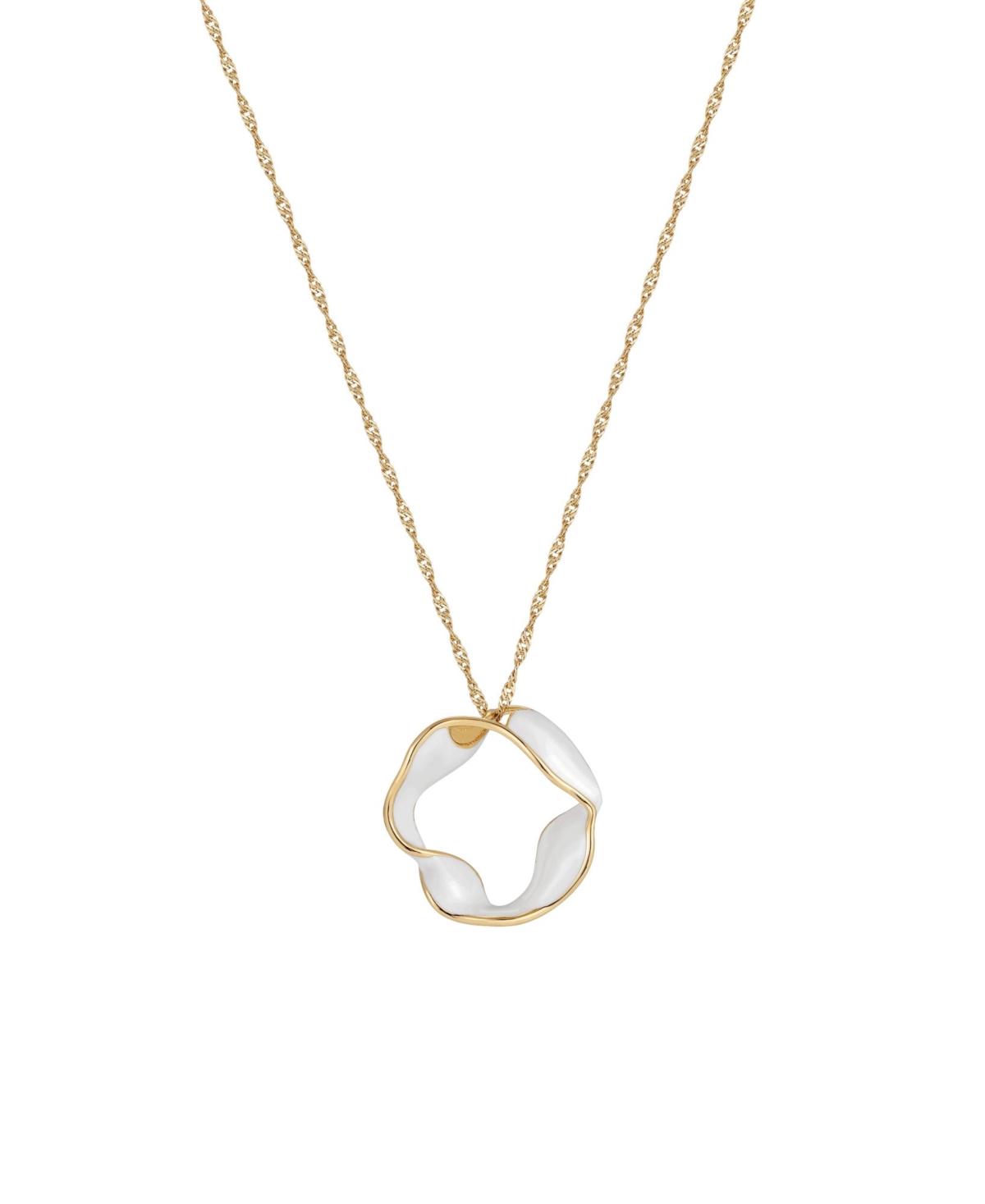 Click here for Retro Chic Breeze Necklace - Gold  white prices