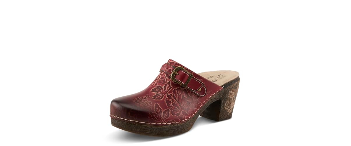 Click here for LArtiste Calliroe Open-Back Clogs | Hand-Painted L... prices