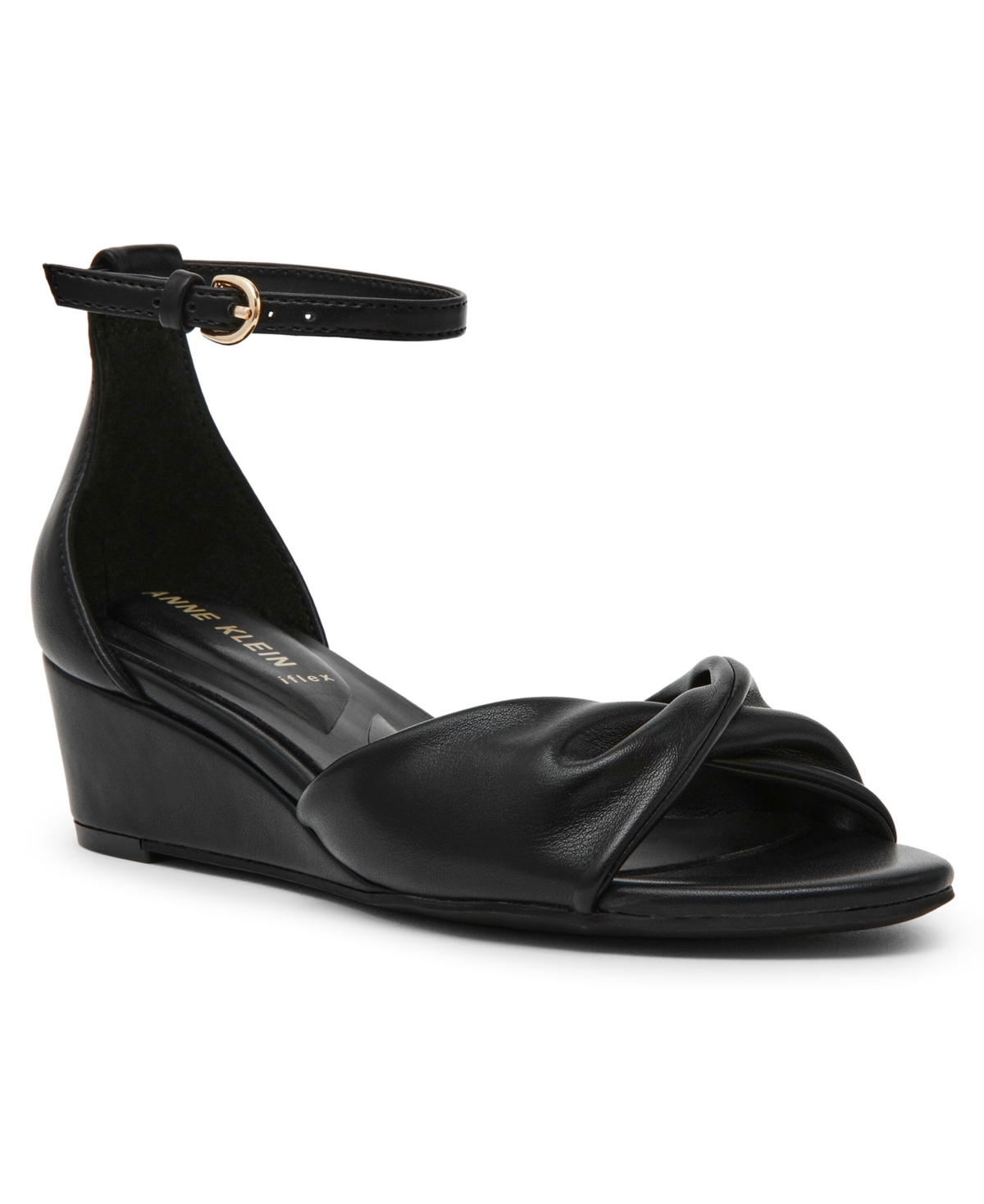 Click here for Anne Klein Womens Ankle Strap Square Toe Wedge San... prices