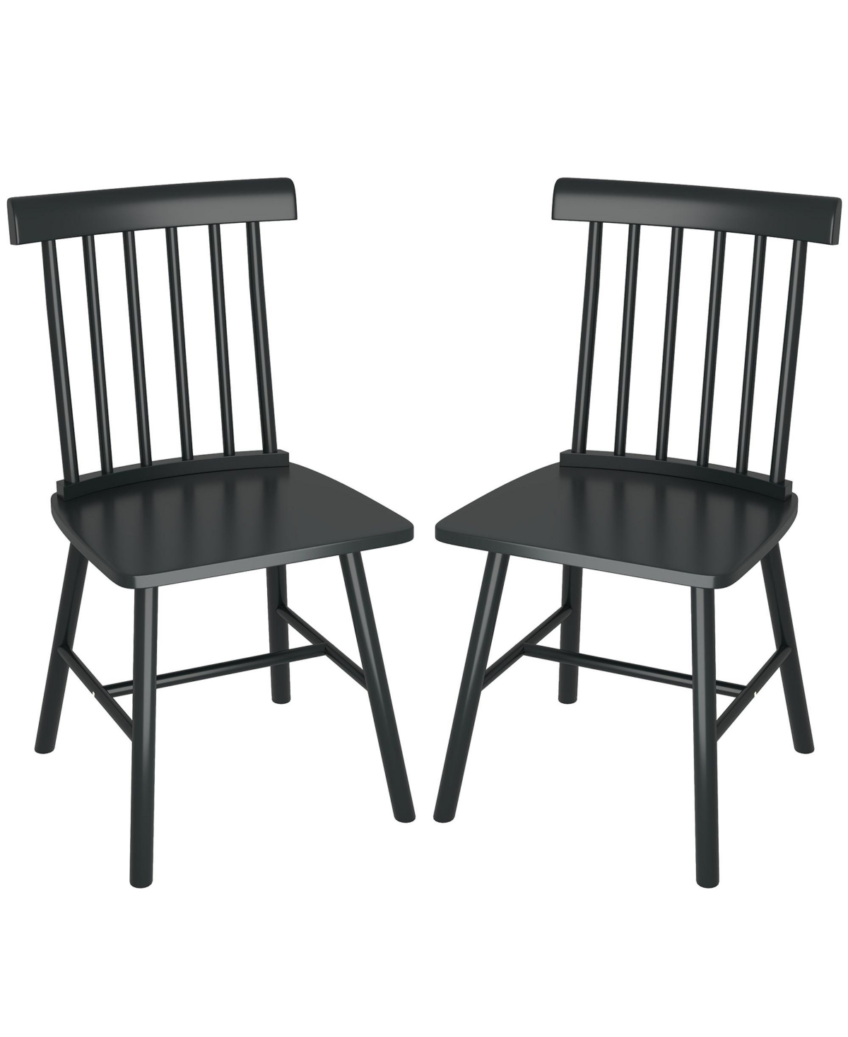 Click here for Homcom Dining Chairs Set of 2  Farmhouse Rubber Wo... prices