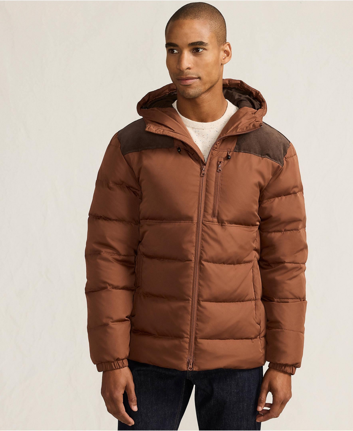 Click here for Lands End Mens Corduroy Max 600 Down Puffer Hooded... prices