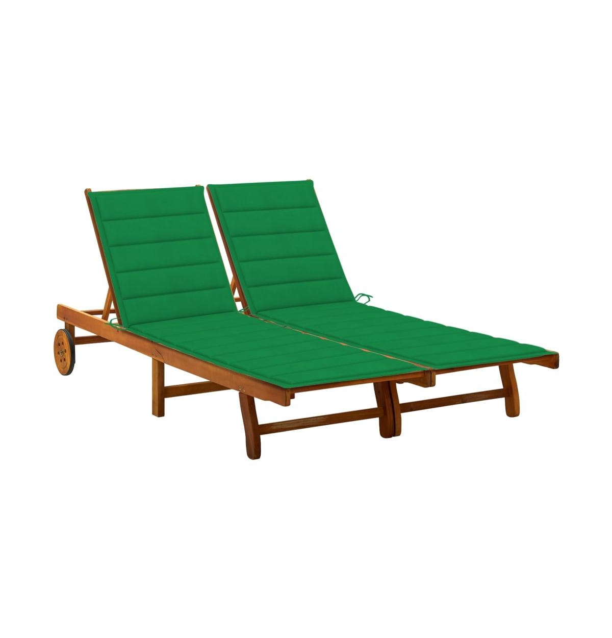 Click here for vidaXL Sunlounger Natural wood Solid Acacia wood L... prices