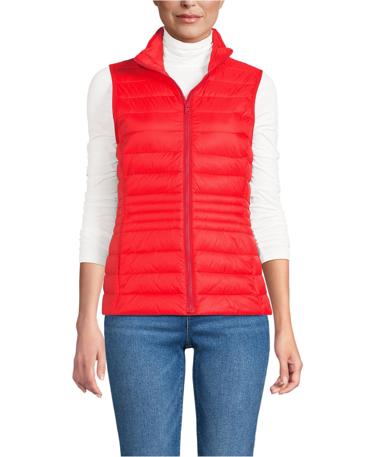 Click here for Lands End Womens Wanderweight Packable Down Vest -... prices