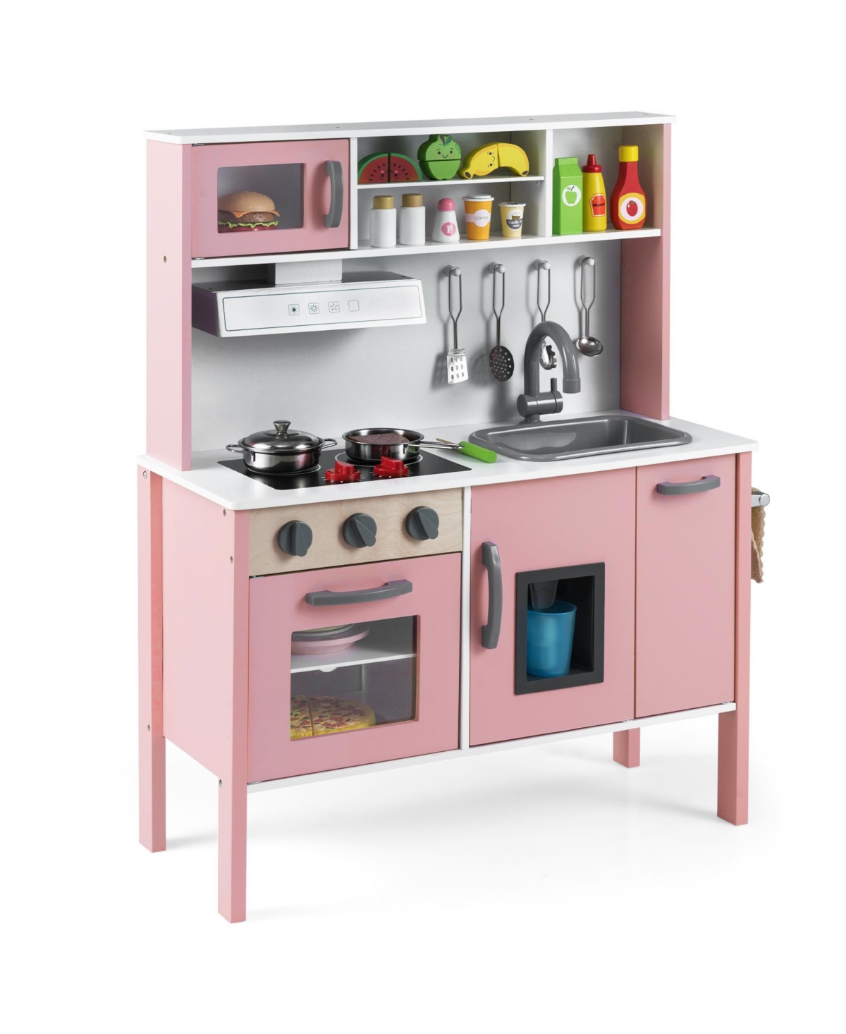 Click here for Hongge Kids Wooden Play Kitchen Set With Sink Stov... prices