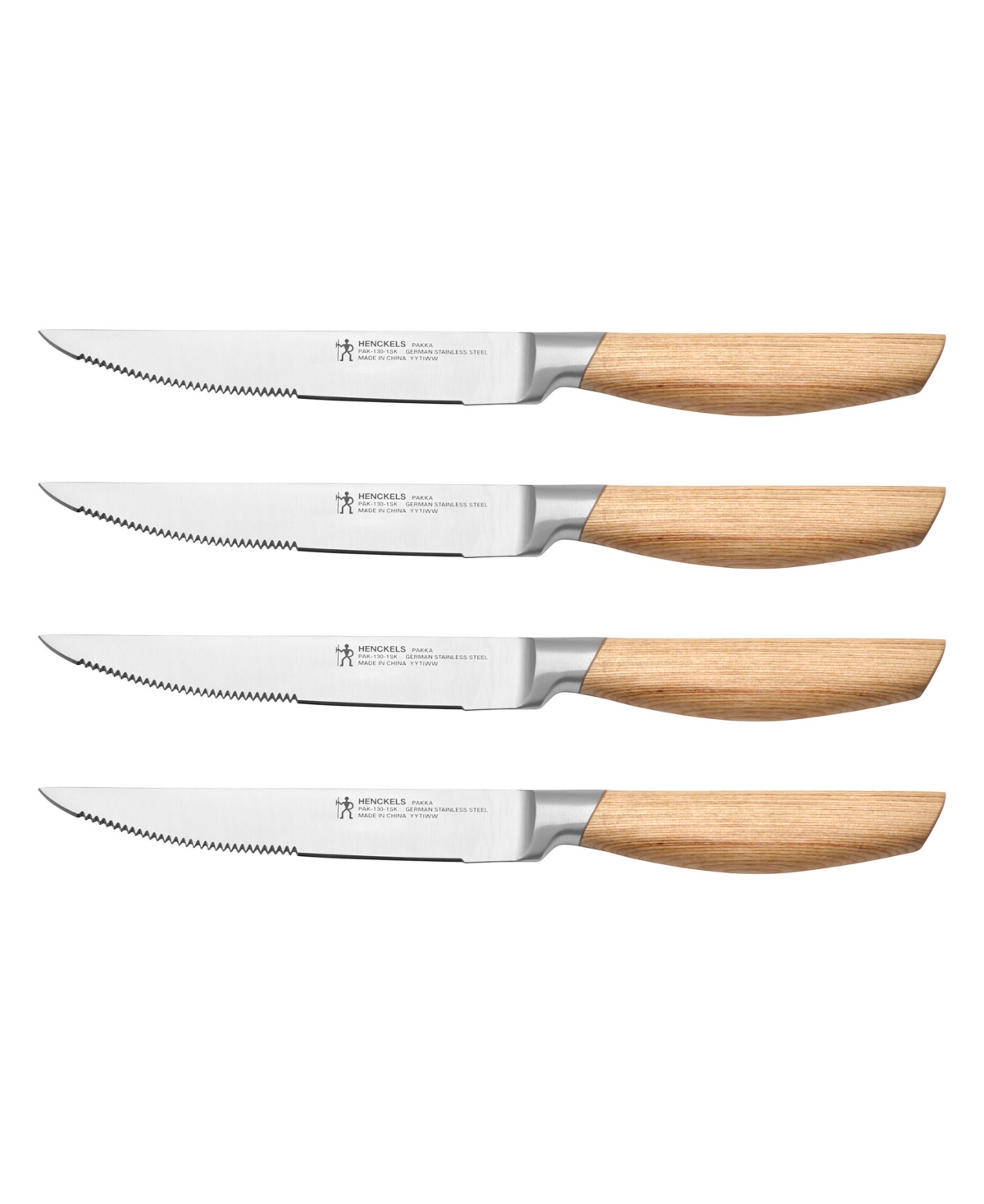 Click here for Henckels Pakka 4-Pc. Steak Knife Set - Natural prices