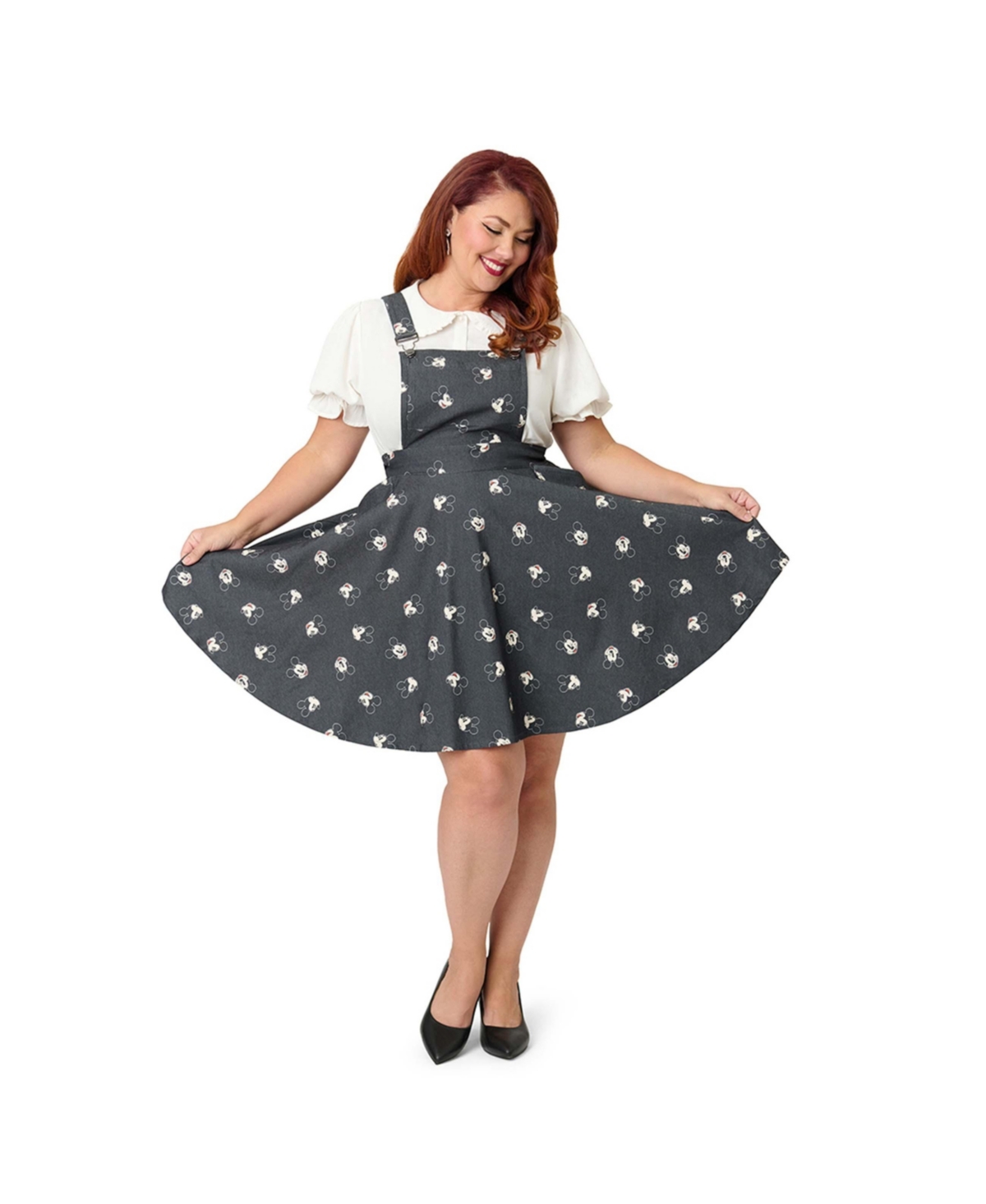 Click here for Unique Vintage Plus Size Brionne Pinafore Skirt -... prices