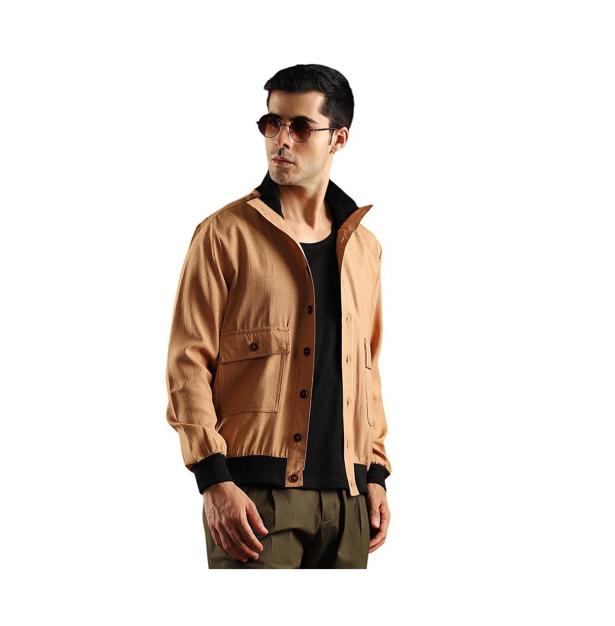 Click here for Campus Sutra Mens Khaki Beige Tactile-Utility Bomb... prices