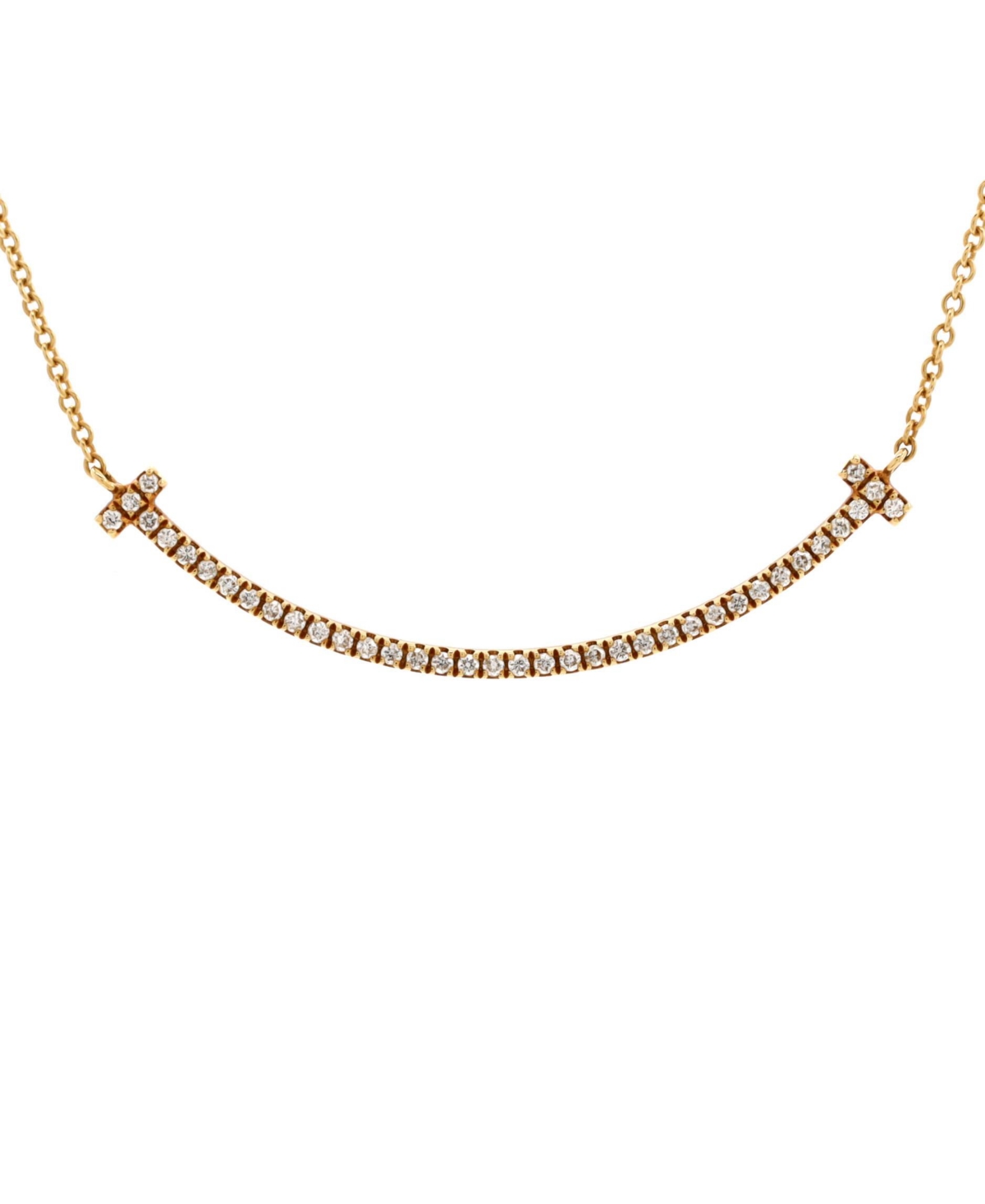 Click here for Pre-Owned Tiffany & Co T Smile Pendant Necklace -... prices