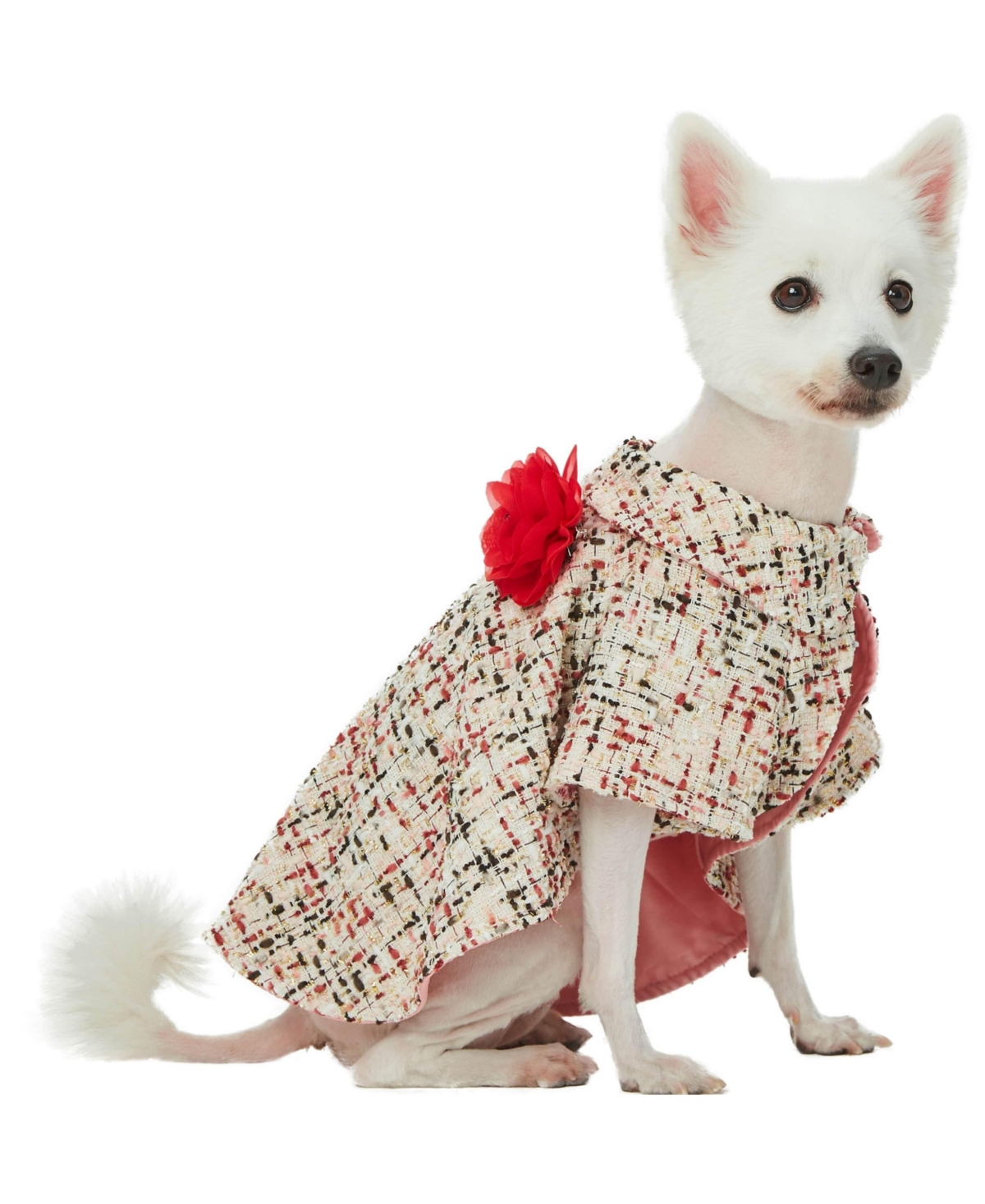 Click here for Blueberry Pet Marled Tweed Dog Poncho with Handmad... prices