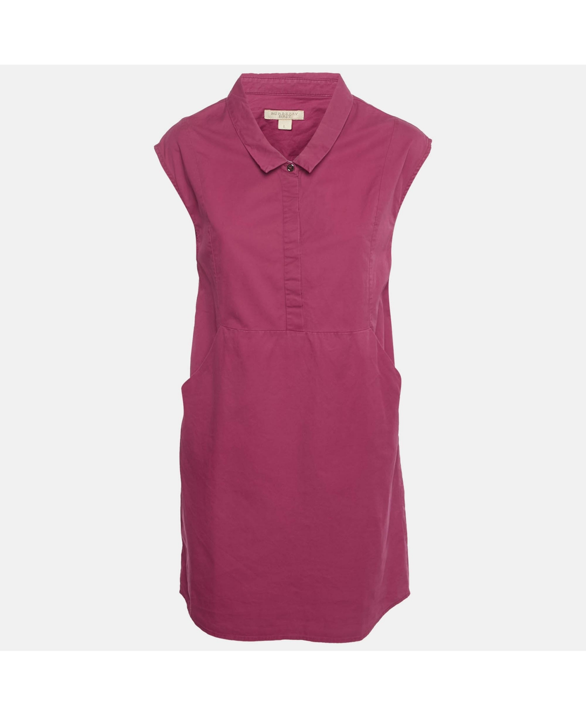 Click here for Pre-Owned Burberry Womens Brit Dark Pink Cotton Sl... prices