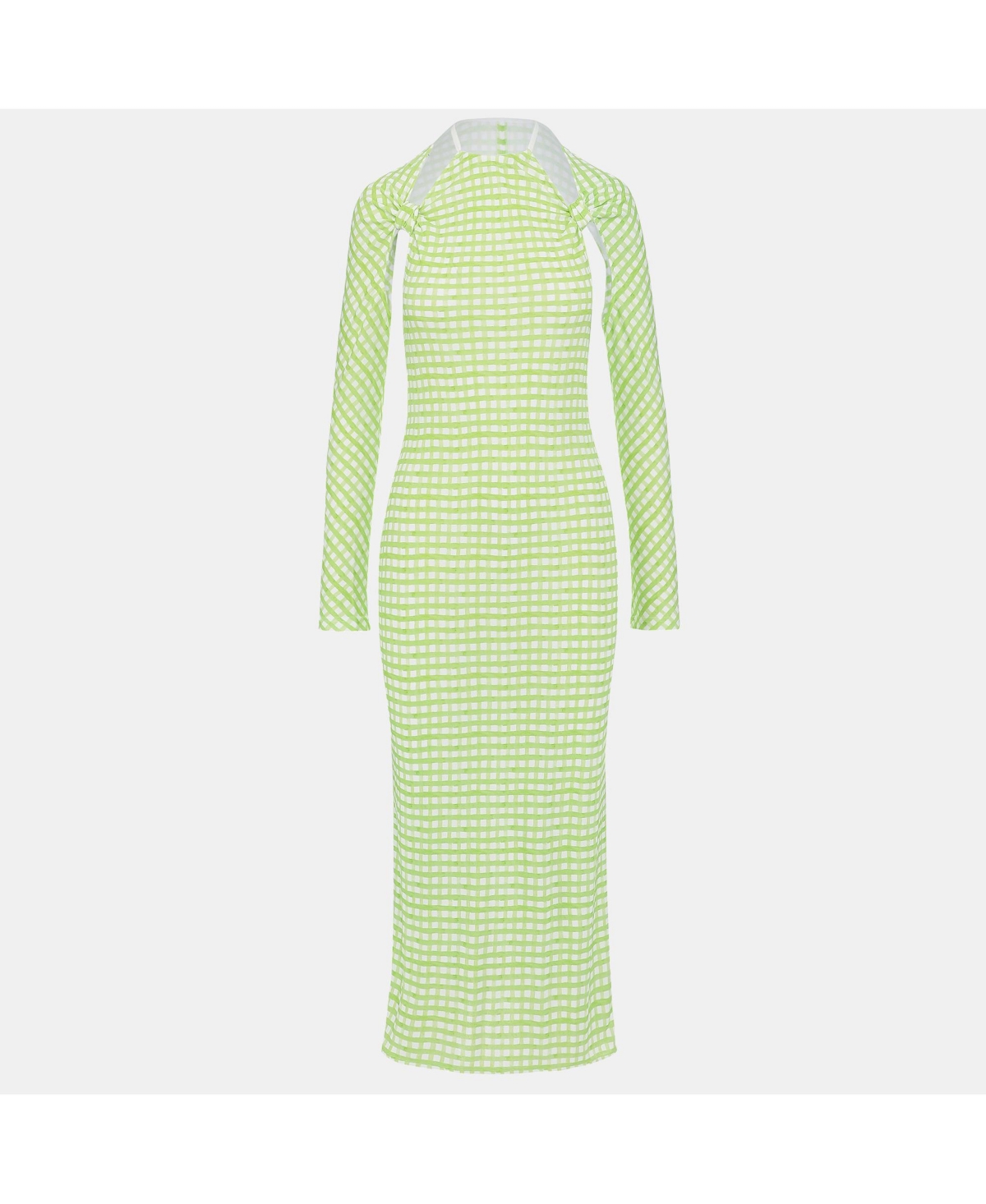 Click here for Pre-Owned Jacquemus Womens Green Checkered Print J... prices