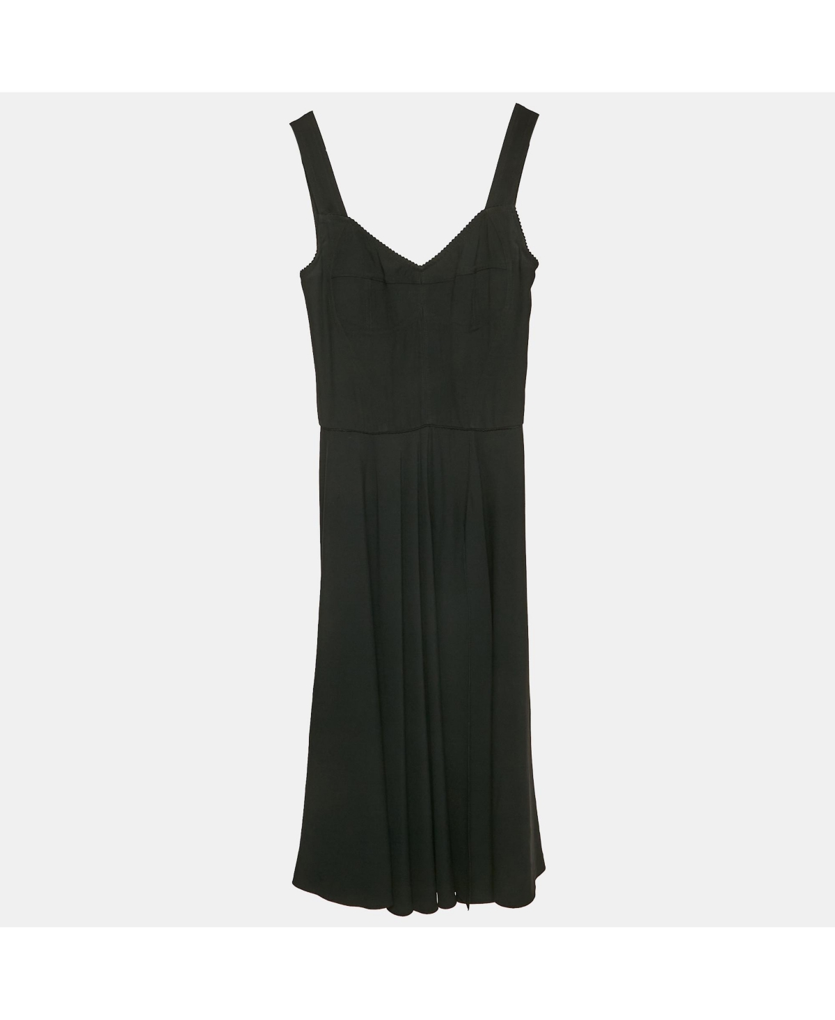 Click here for Pre-Owned Dolce & Gabbana Womens Black Sateen Bust... prices