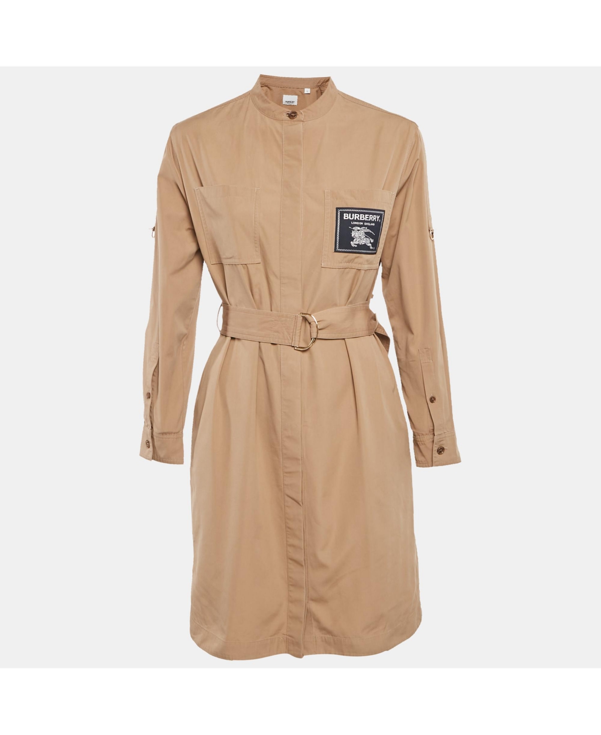 Click here for Pre-Owned Burberry Womens Brown Cotton Label Detai... prices