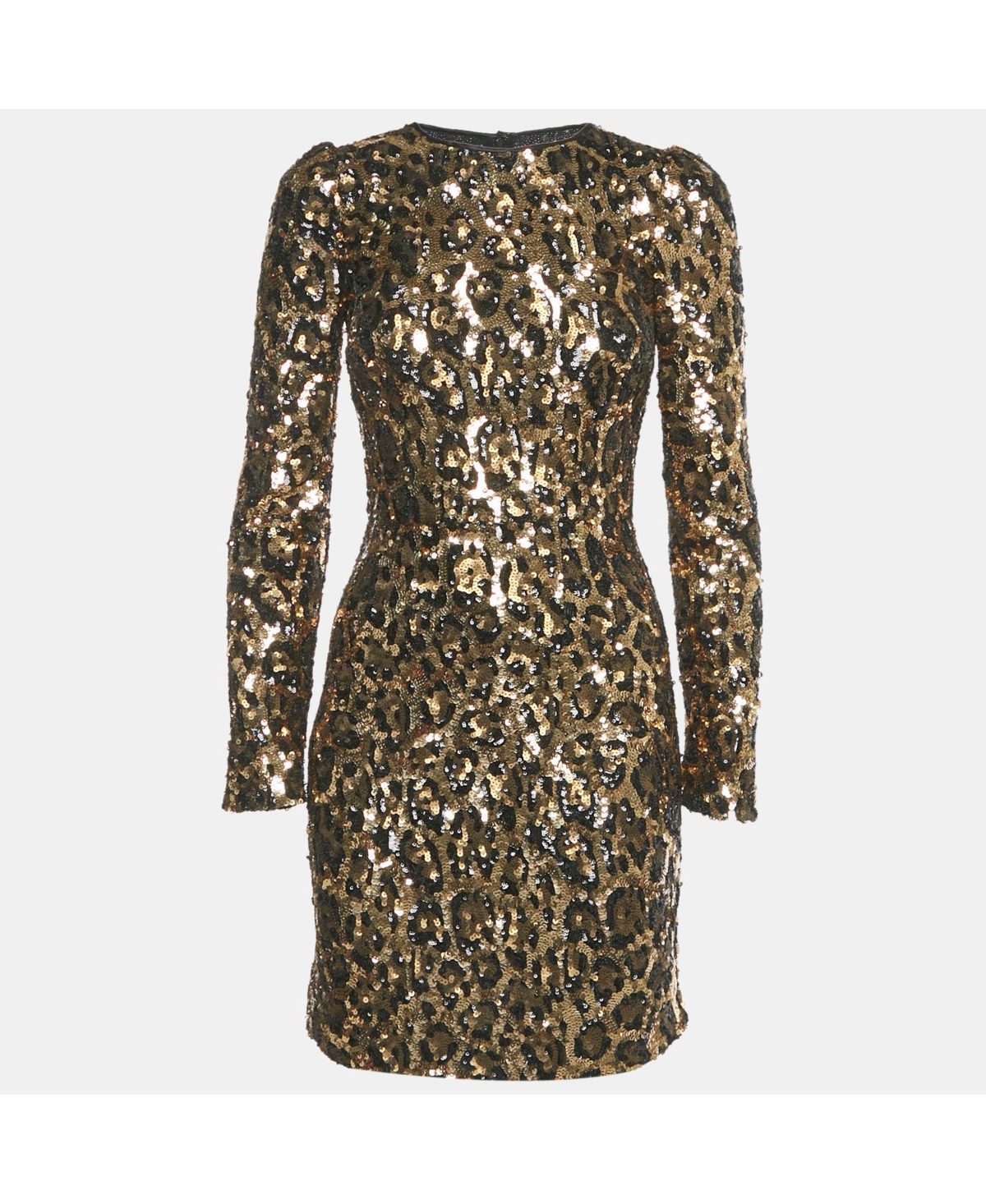 Click here for Pre-Owned Dolce & Gabbana Womens Gold/black Sequin... prices