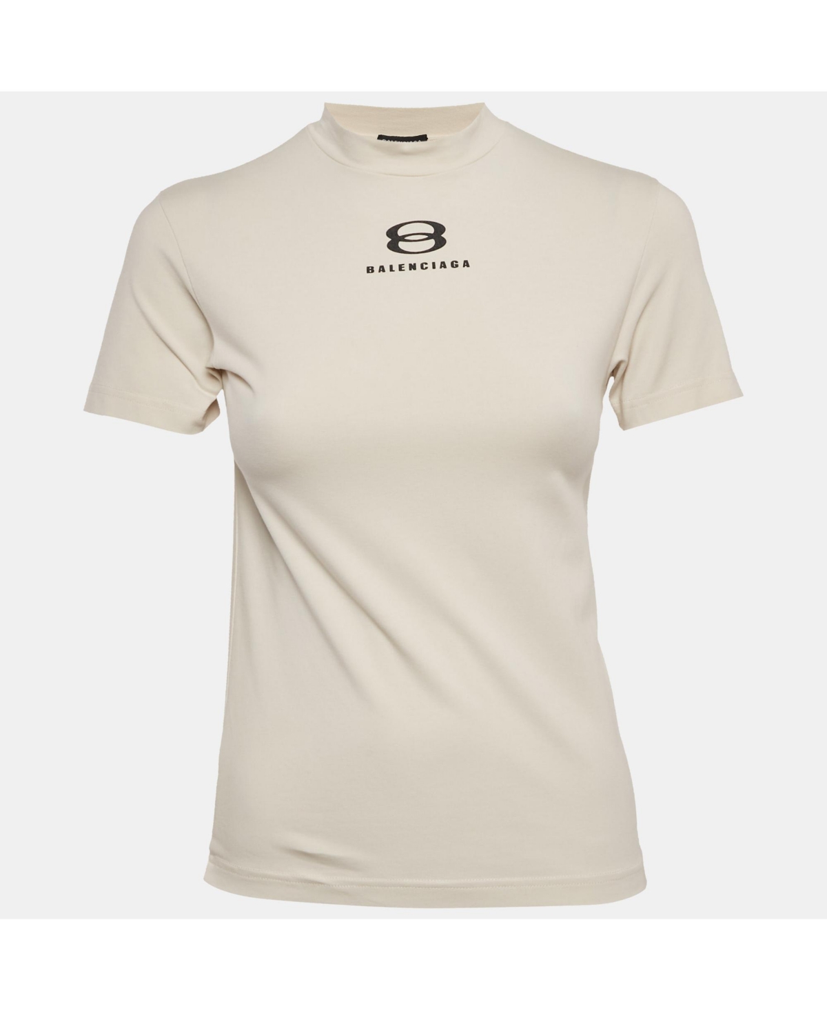 Click here for Pre-Owned Balenciaga Womens Logo Print Jersey T-Sh... prices