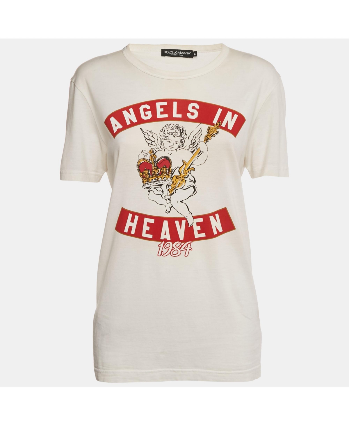 Click here for Pre-Owned Dolce & Gabbana Womens Printed Jersey T-... prices