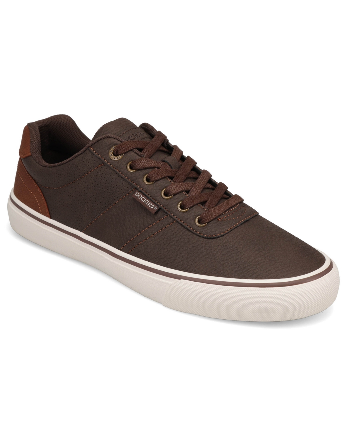 Click here for Dockers Mens Hobbs Wax Lace-Up Sneakers - Brown/Ta... prices
