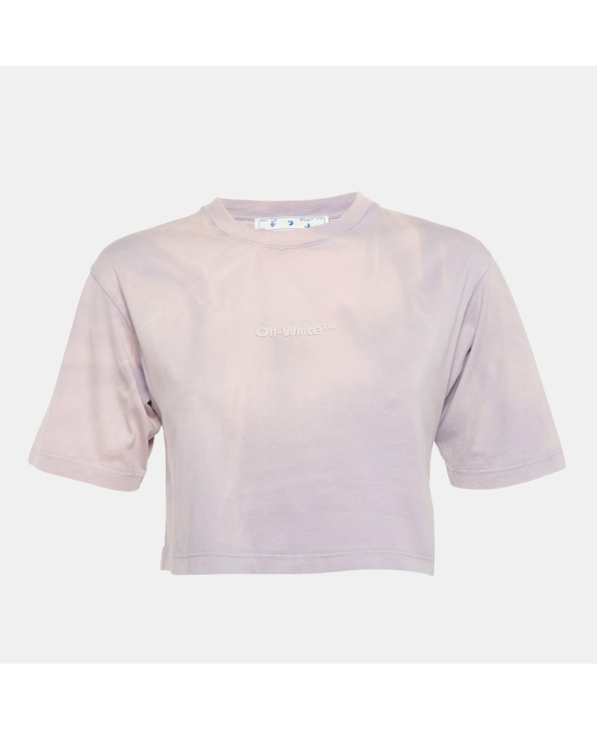 Click here for Pre-Owned Off-White Womens Logo Applique Crop Top prices