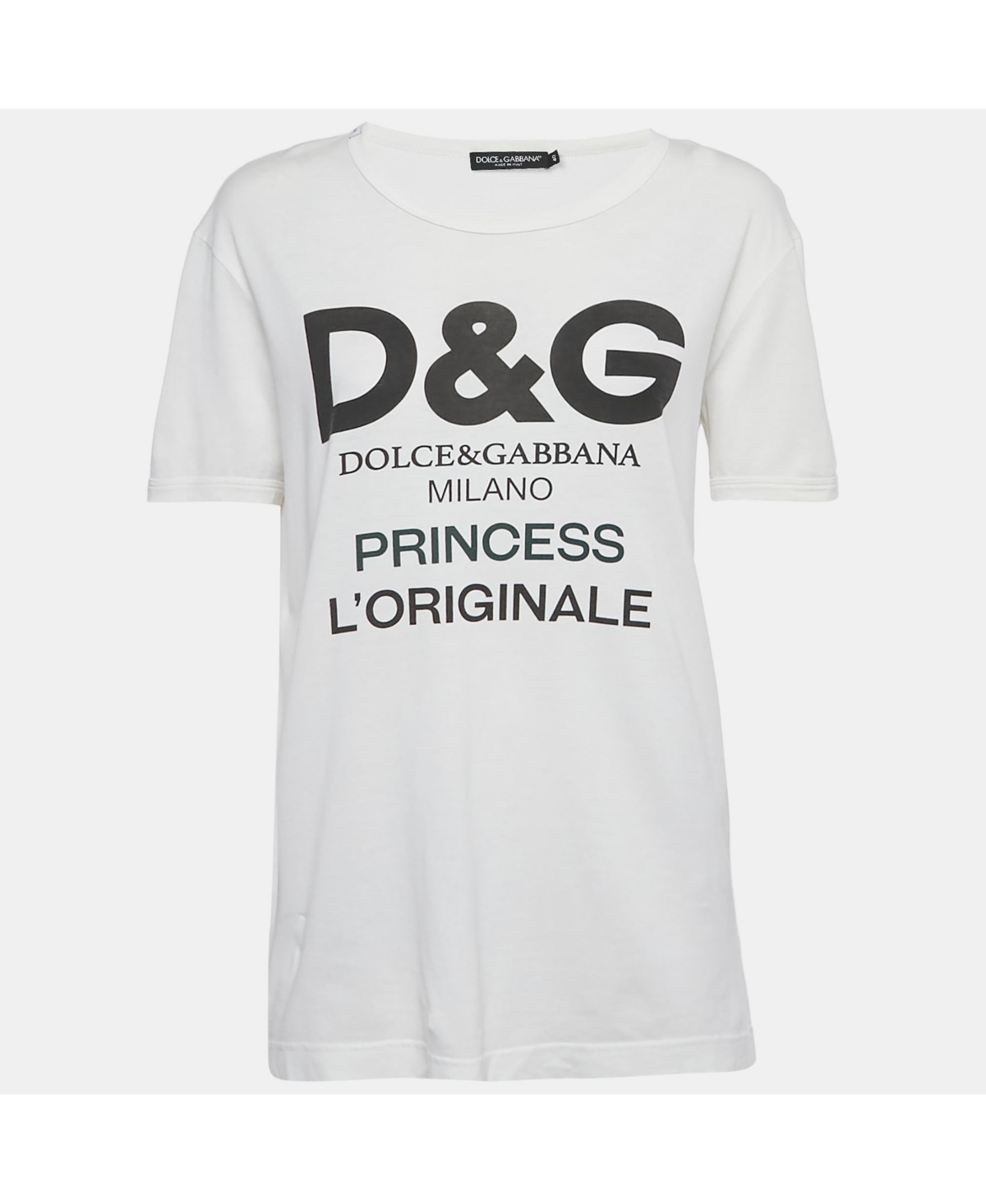 Click here for Pre-Owned Dolce & Gabbana Womens Logo Print Cotton... prices