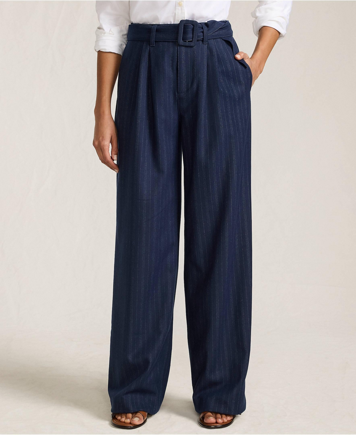 Click here for Lands End Womens Brushed Flannel Mid Rise Wide Leg... prices