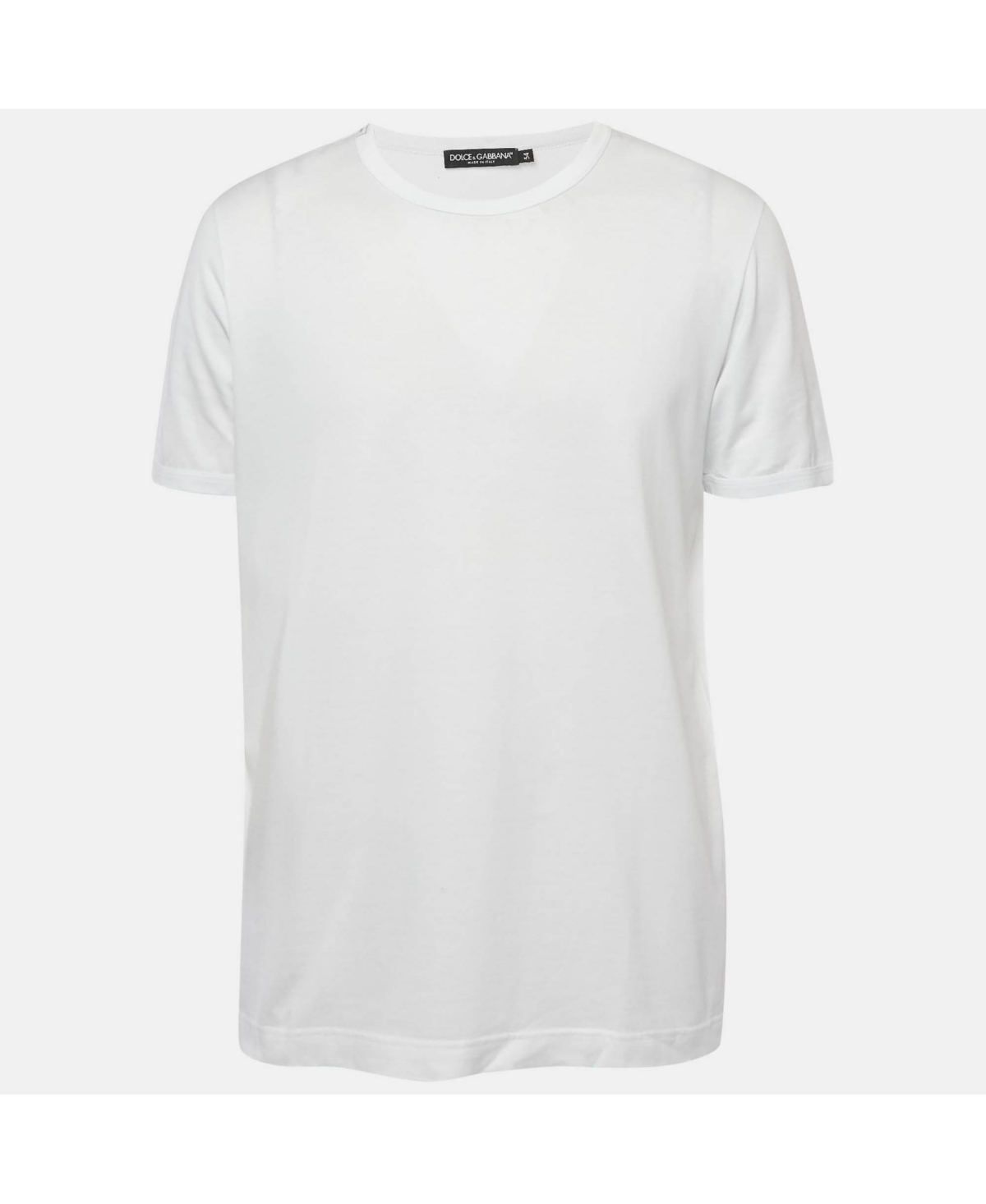 Click here for Pre-Owned Dolce & Gabbana Mens White Jersey Crewne... prices