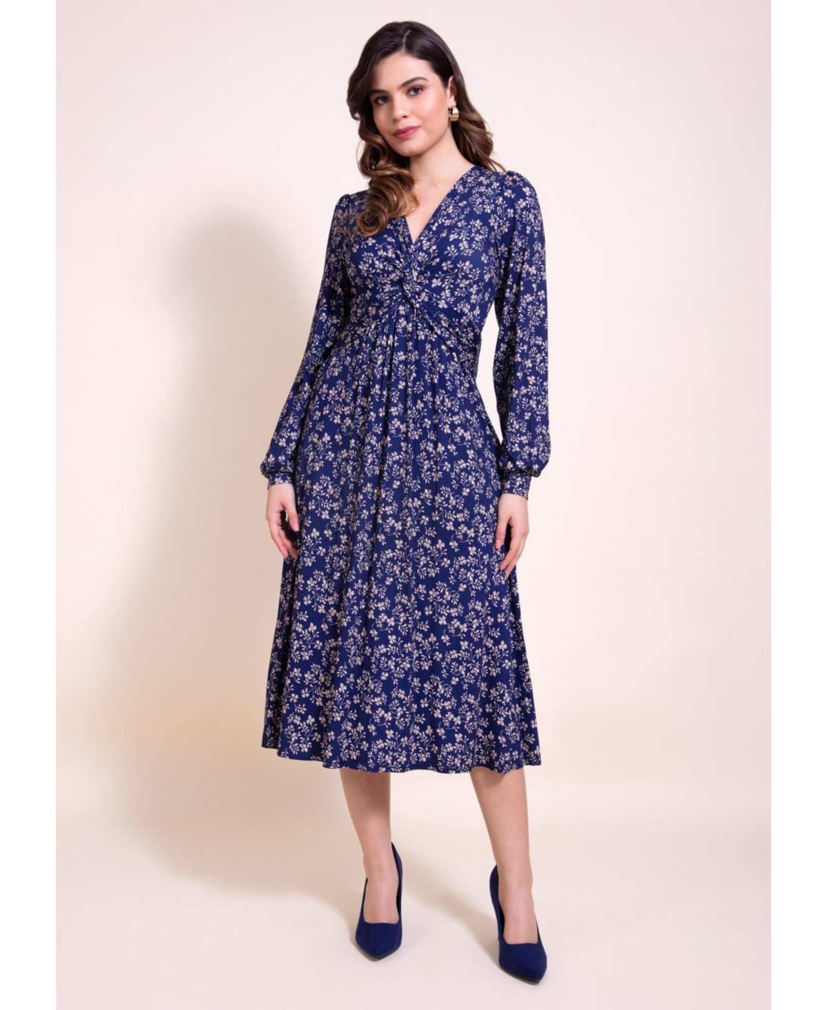 Click here for Alie Street London Womens Mollie Knot Midi Dress -... prices