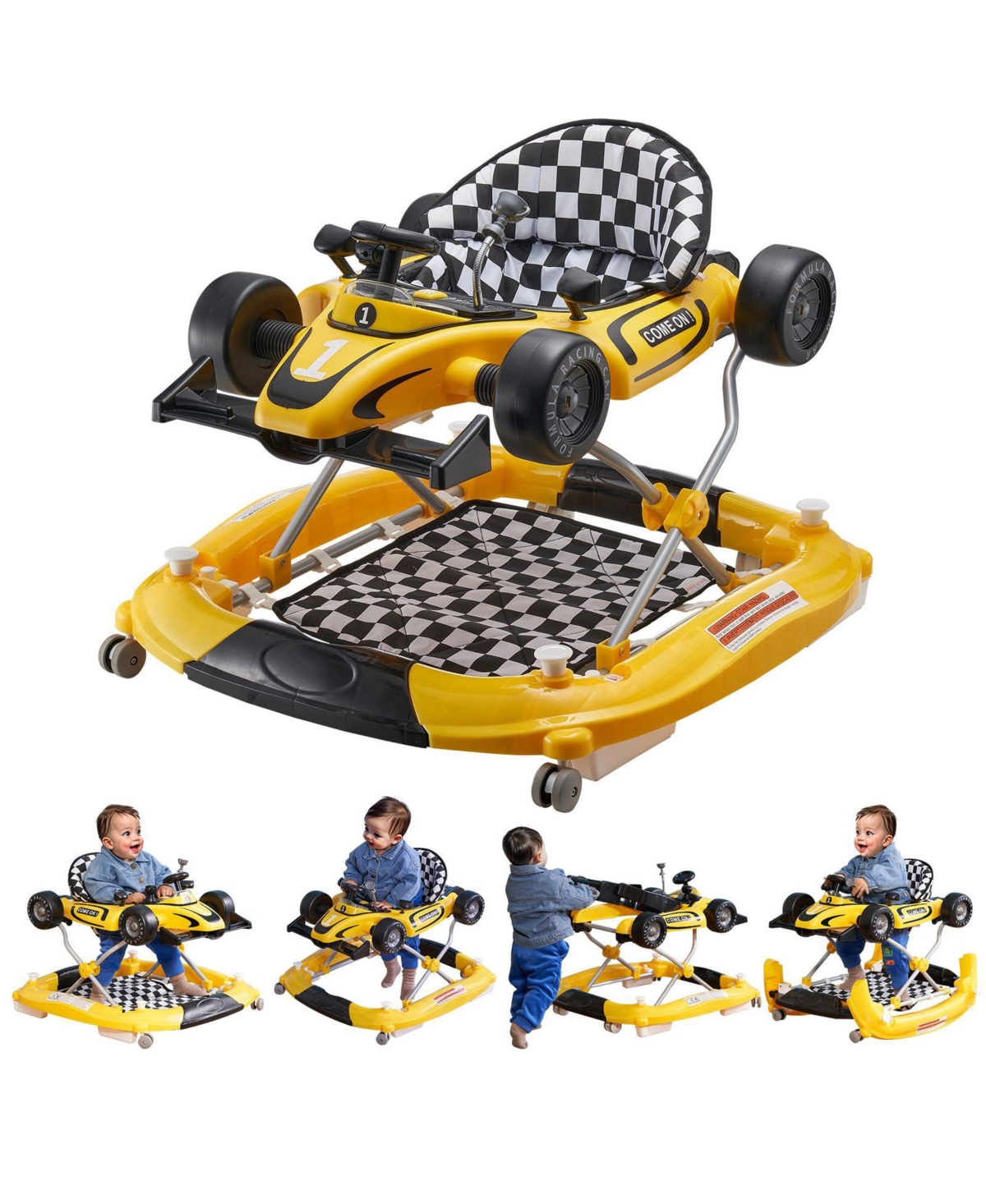 Click here for Slickblue Kids 4-in-1 Foldable Walker Activity Cen... prices