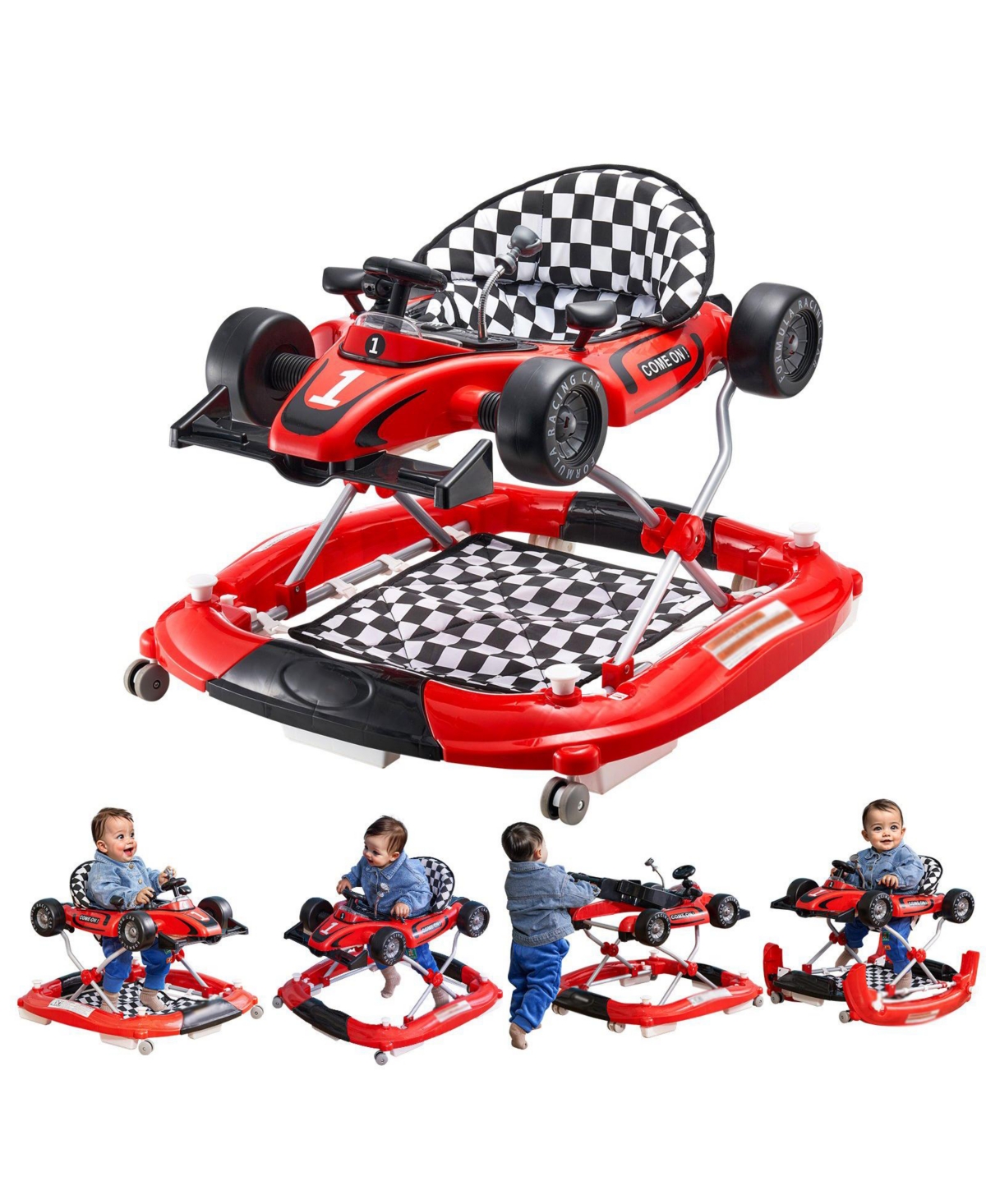 Click here for Slickblue Kids 4-in-1 Foldable Walker Activity Cen... prices