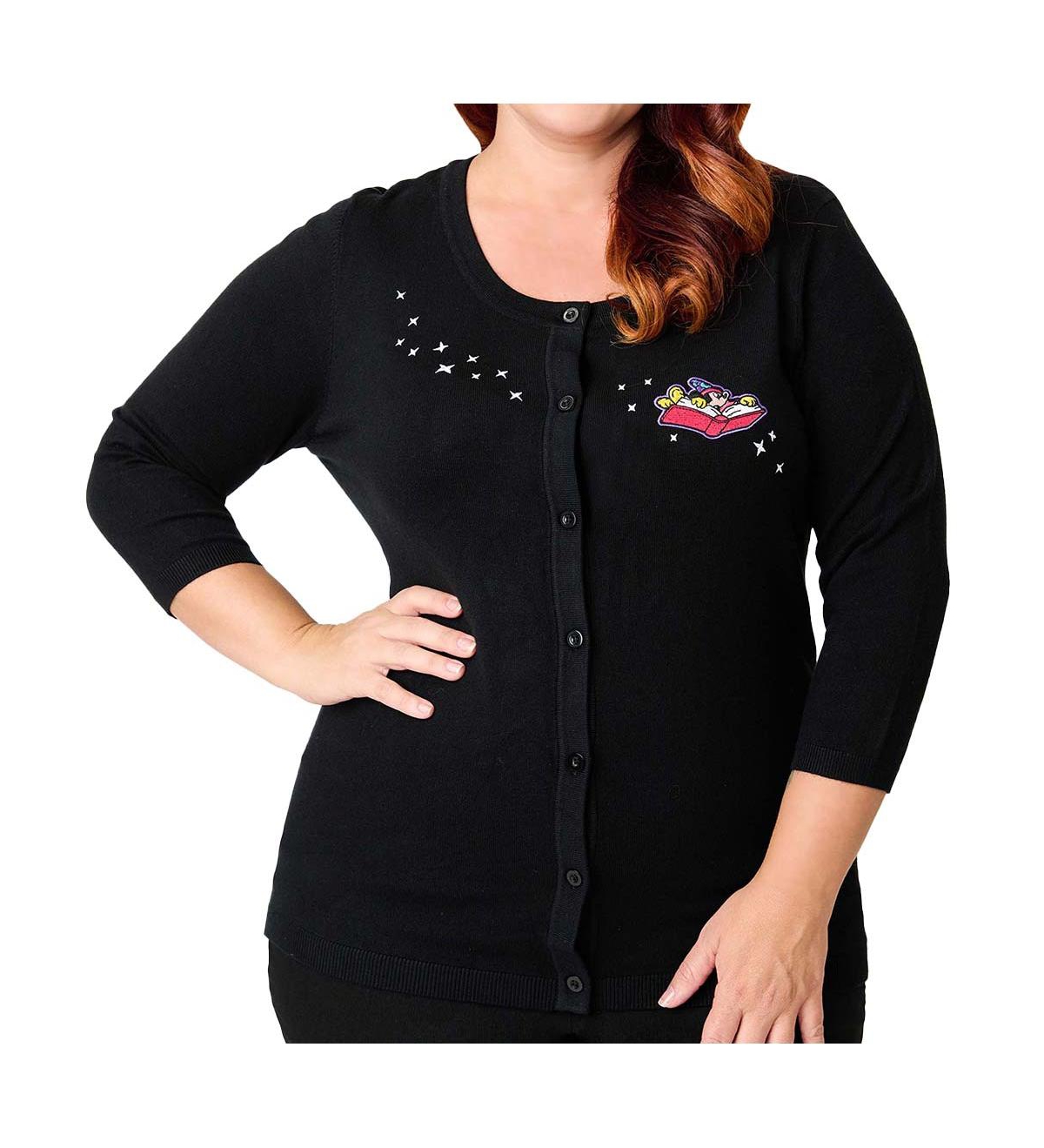 Click here for Unique Vintage Plus Size Bookworm Cardigan - Black... prices
