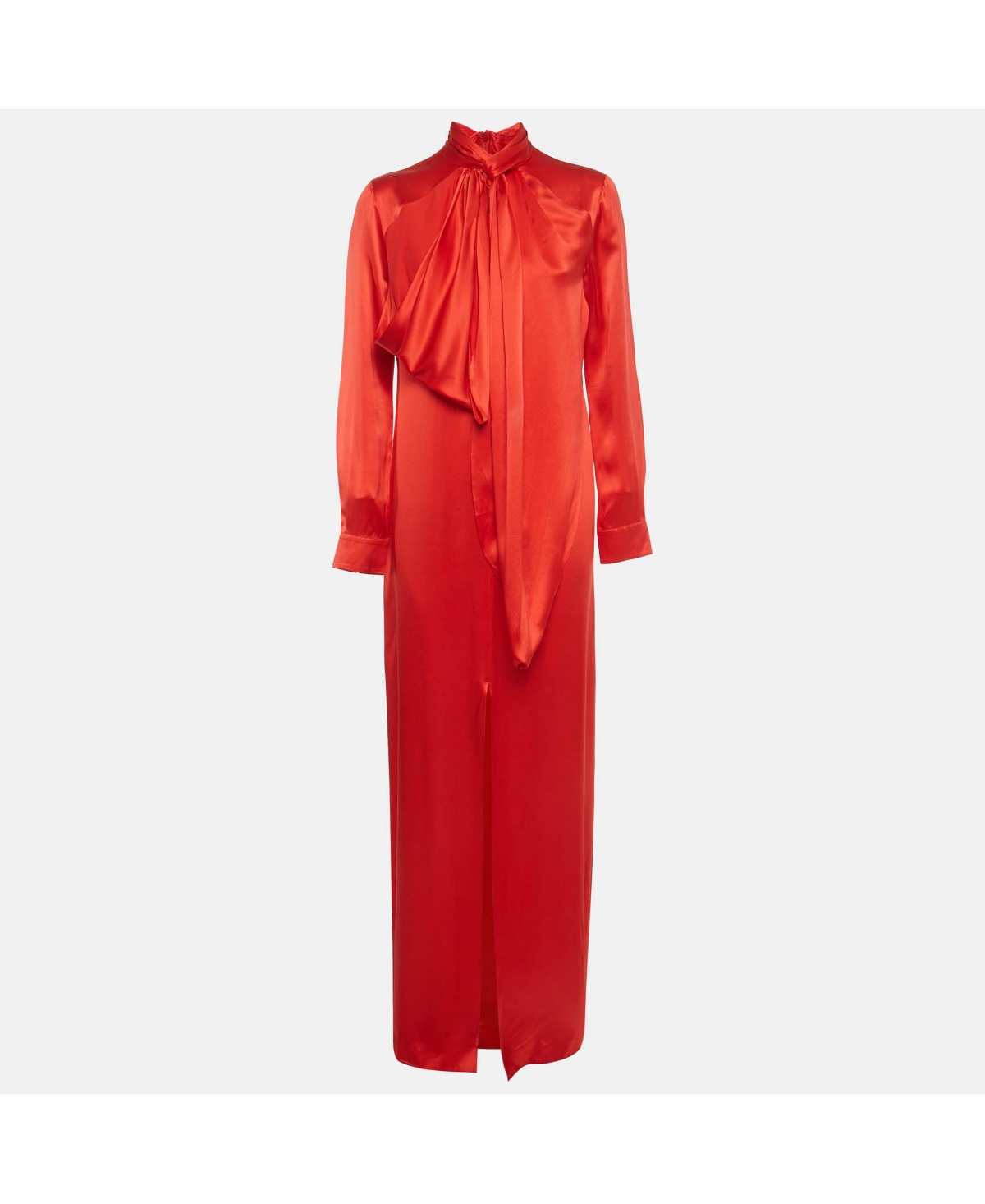 Click here for Pre-Owned Givenchy Womens Red Silk Neck Drape Deta... prices