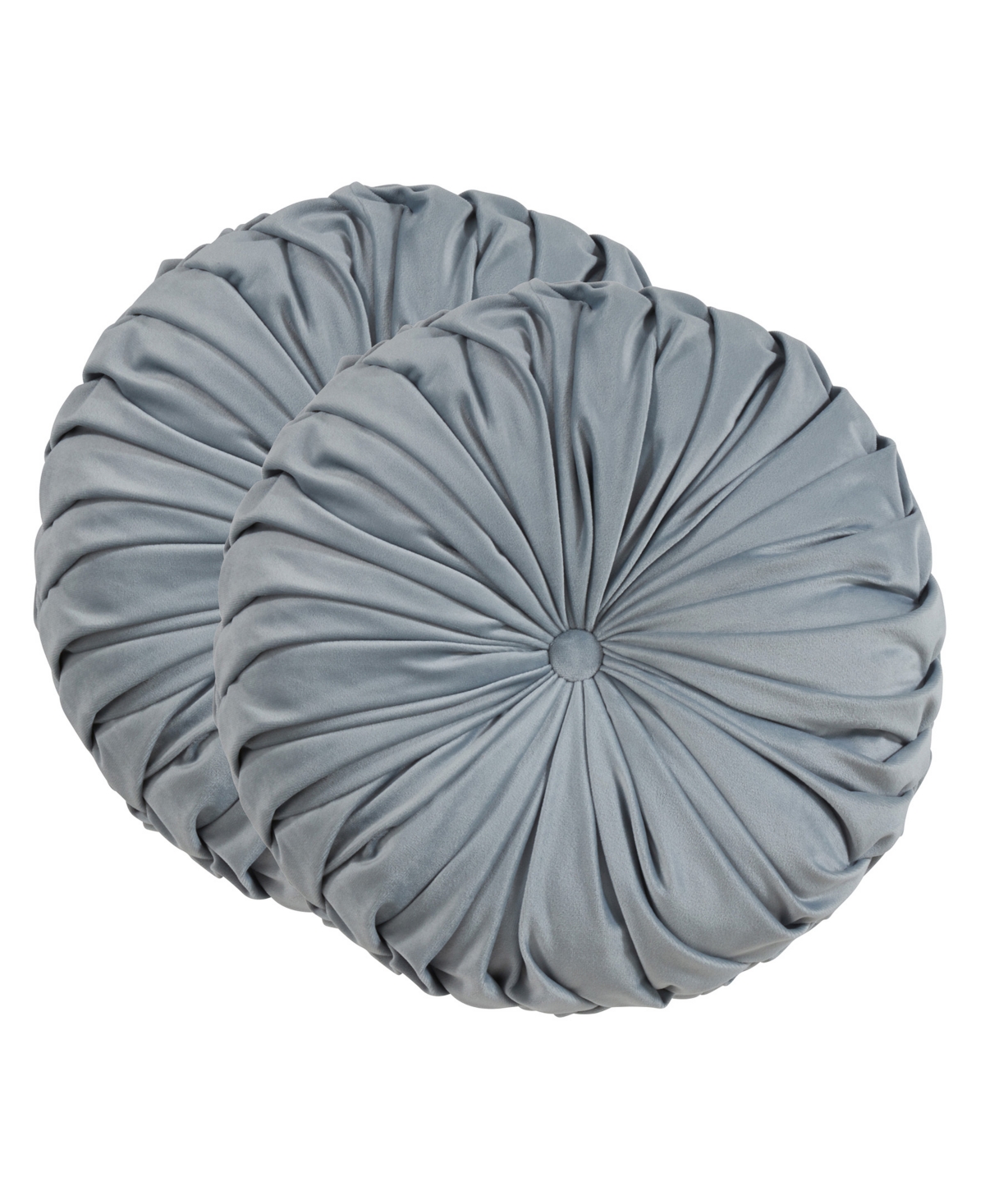 Click here for Saro Lifestyle Round Velvet Pintucked Poly Filled... prices