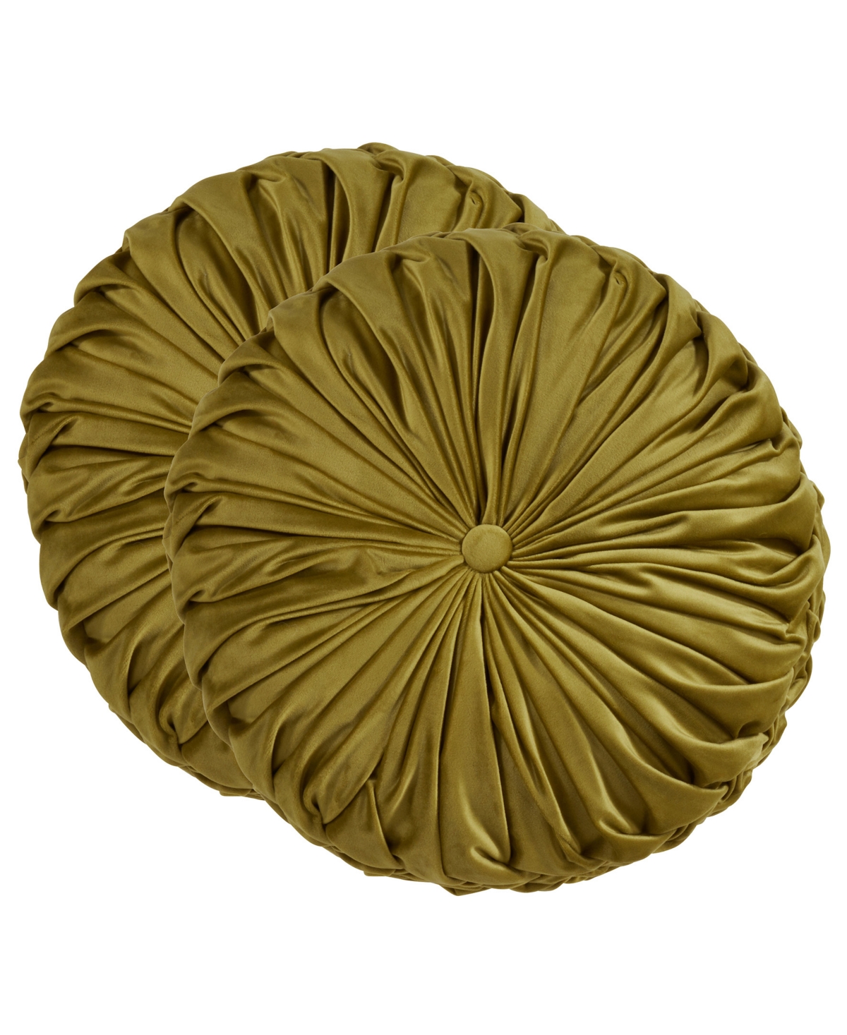 Click here for Saro Lifestyle Round Velvet Pintucked Poly Filled... prices