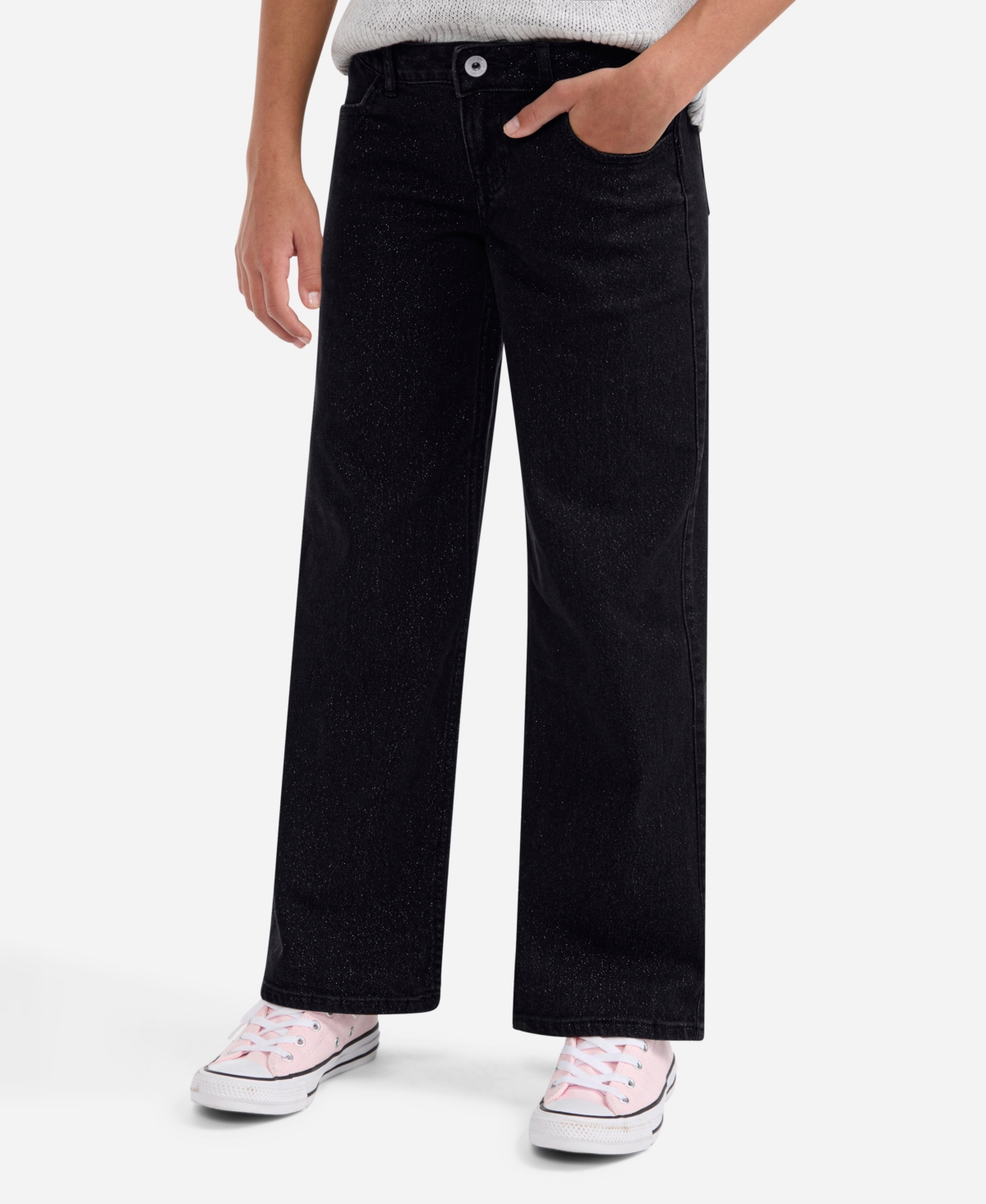 Click here for abercrombie kids Girls Sparkle Low-Rise Baggy Jean... prices