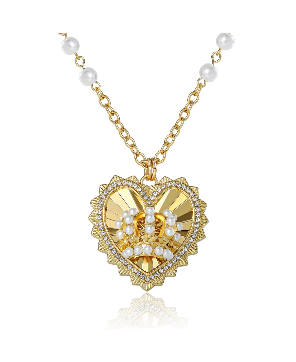 Click here for Juicy Couture Heart Crown Necklace  Gold-Tone with... prices