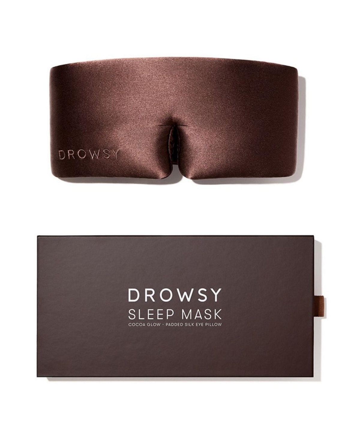 Click here for Drowsy Silk Sleep Mask - Brown Overflow prices