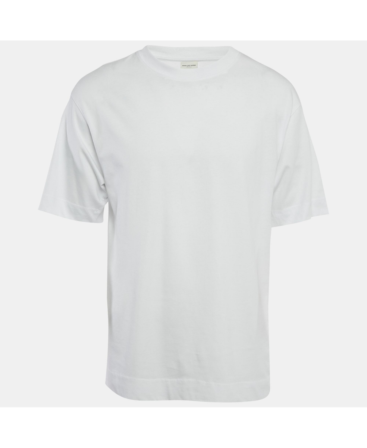 Click here for Pre-Owned Dries Van Noten Mens White Cotton Crew N... prices