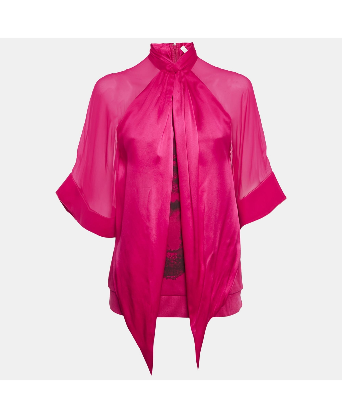 Click here for Pre-Owned Givenchy Womens Pink Printed Silk And Co... prices