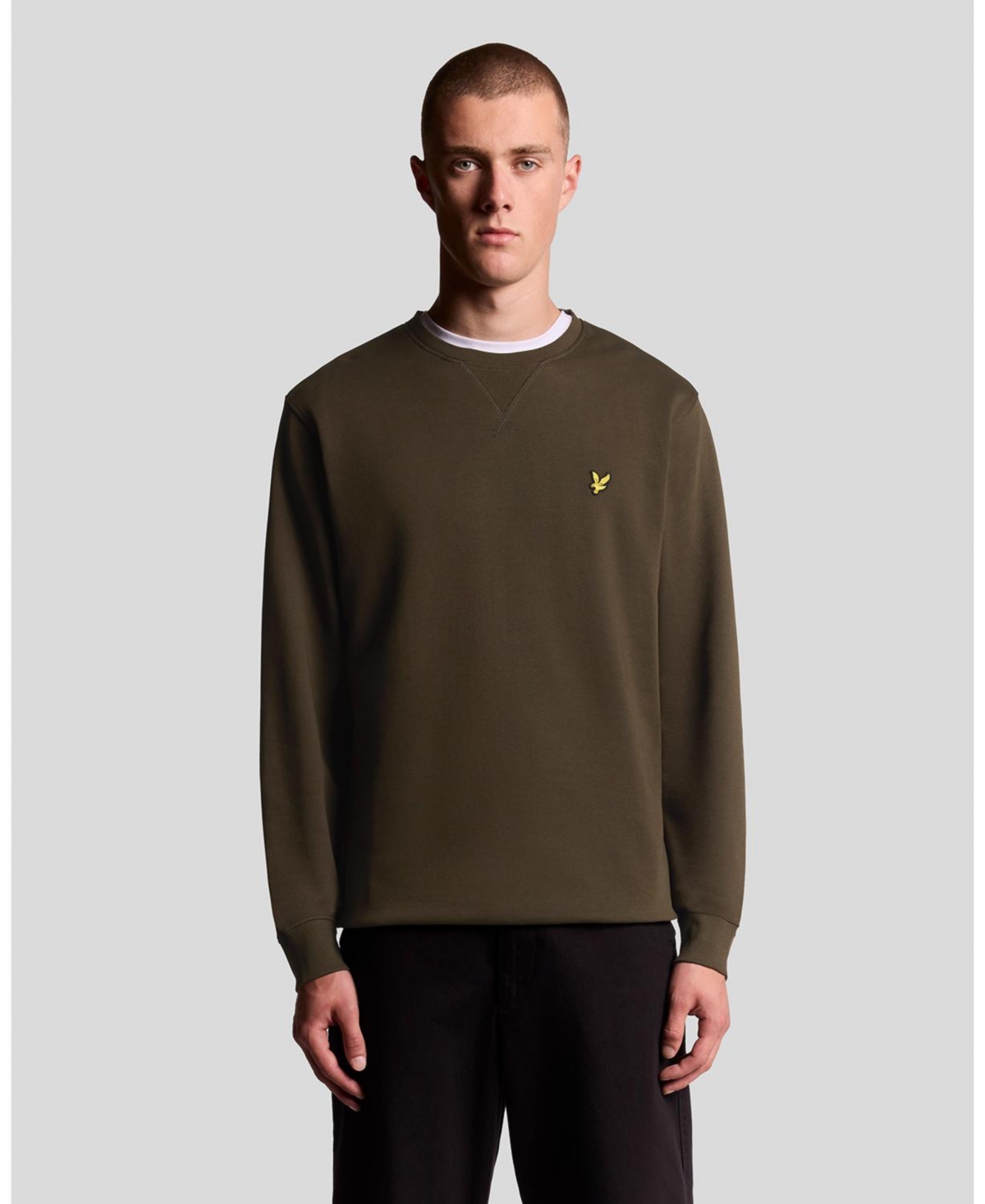 Click here for Lyle & Scott Mens Crew Neck Sweatshirts - Olive prices