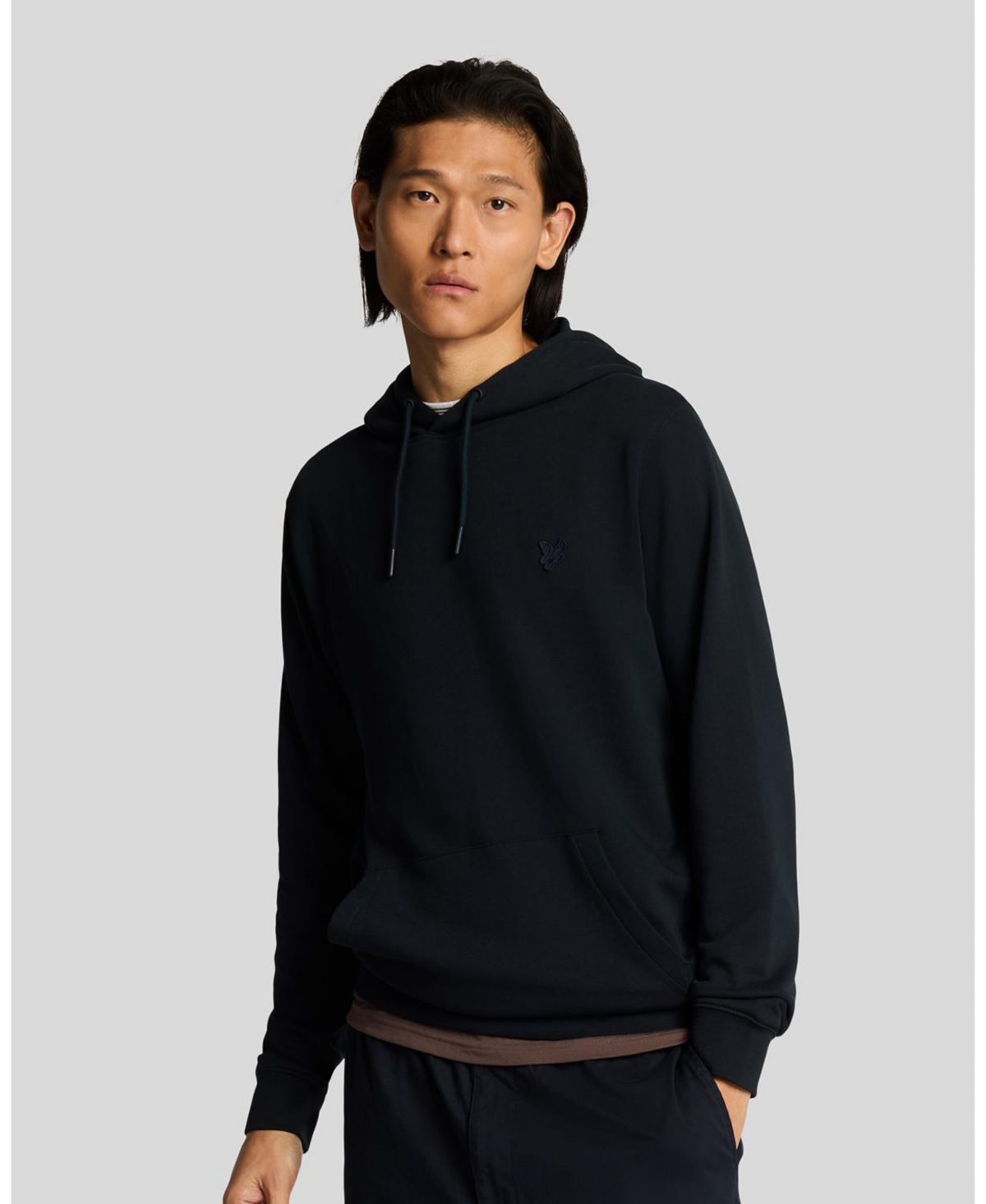 Click here for Lyle & Scott Mens Superfine Pullover Hoodie - Dark... prices