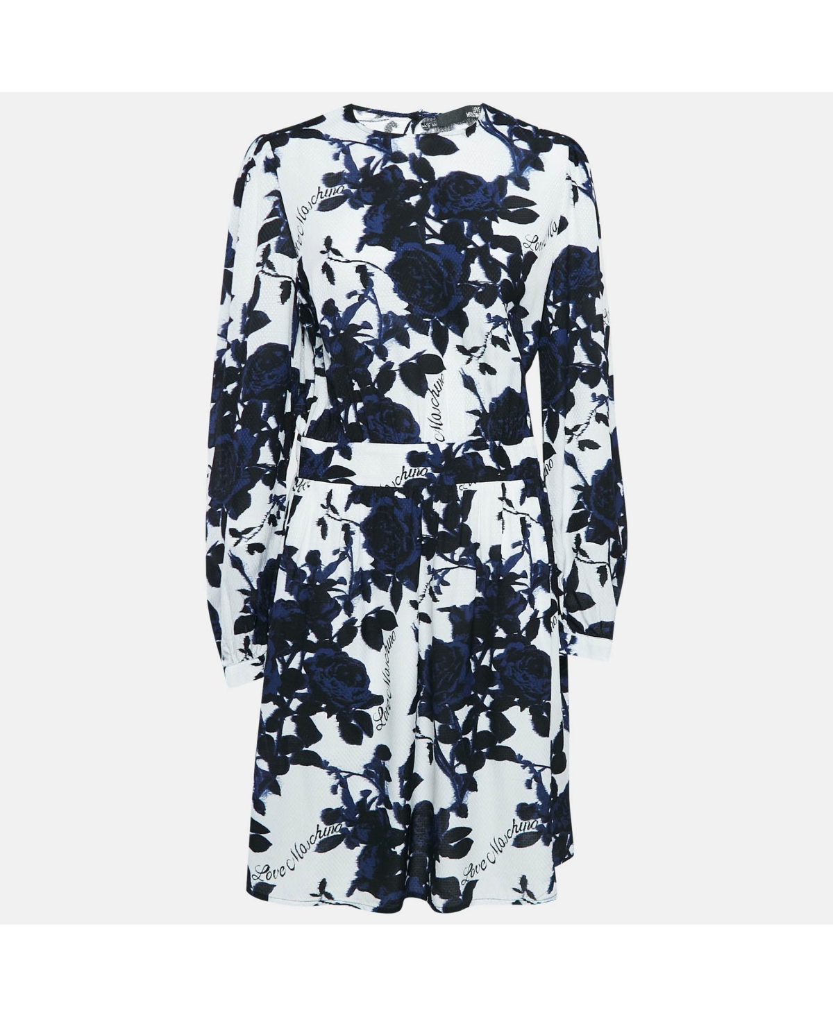 Click here for Pre-Owned Love Moschino Womens White Rose Print Te... prices