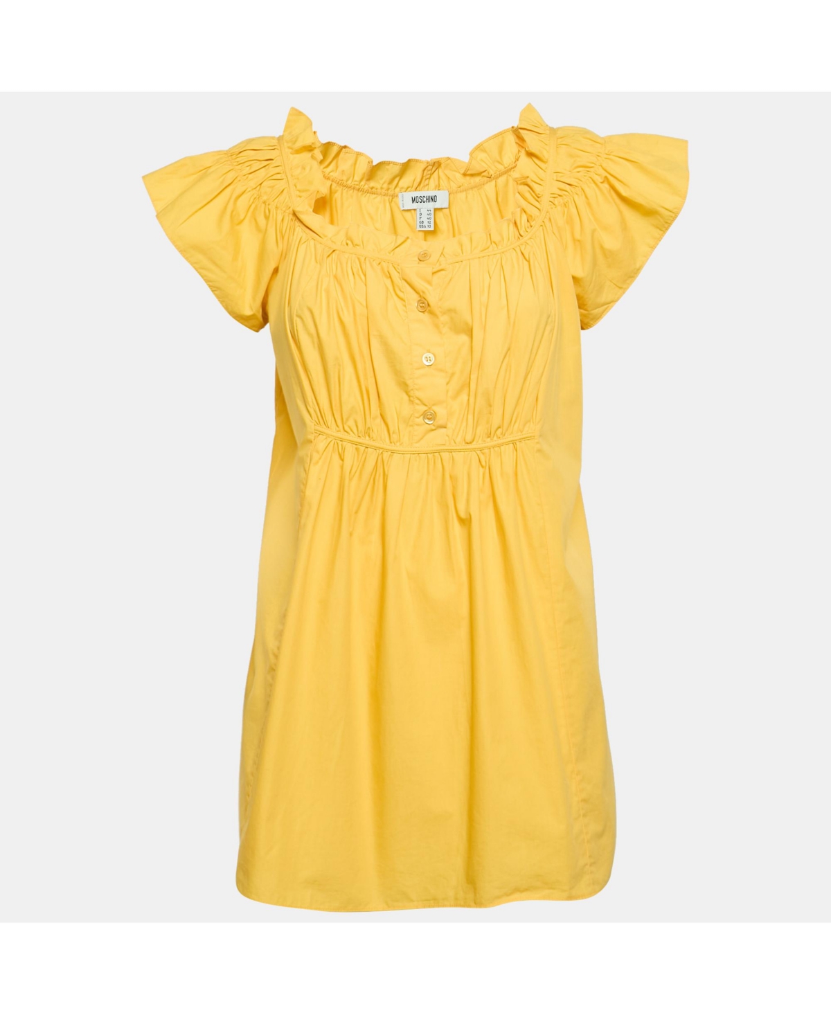 Click here for Pre-Owned Moschino Womens Yellow Cotton Tunic prices