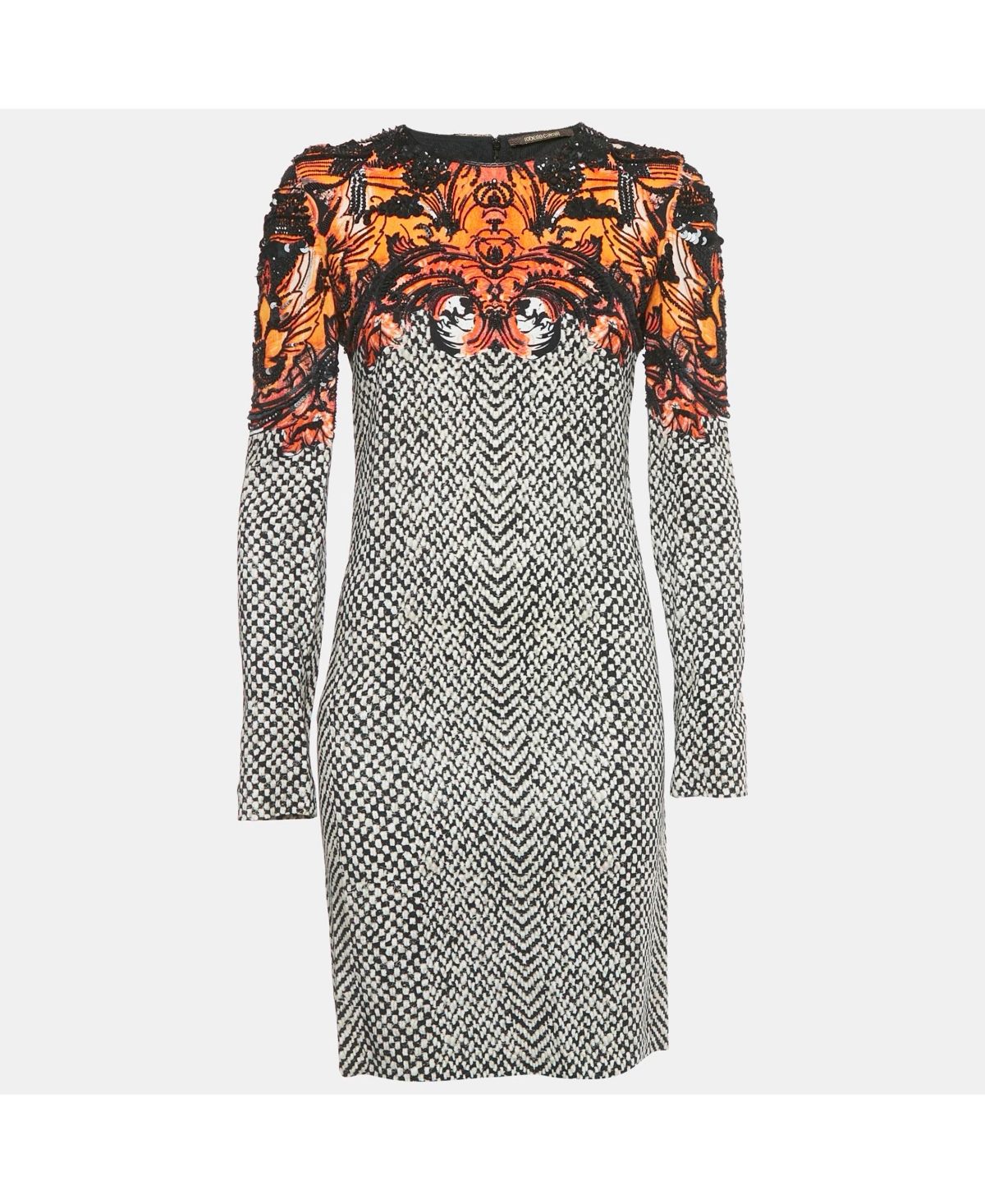 Click here for Pre-Owned Roberto Cavalli Womens Black/white Beade... prices