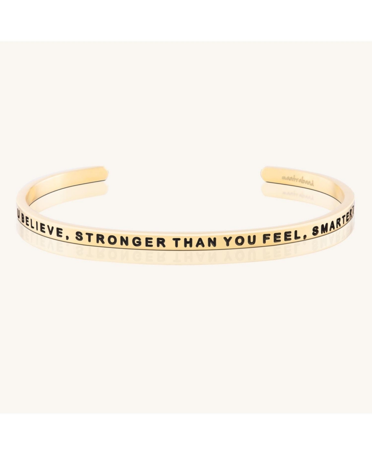 Click here for Mantra Braver Stronger Smarter Bracelets - Yellow... prices