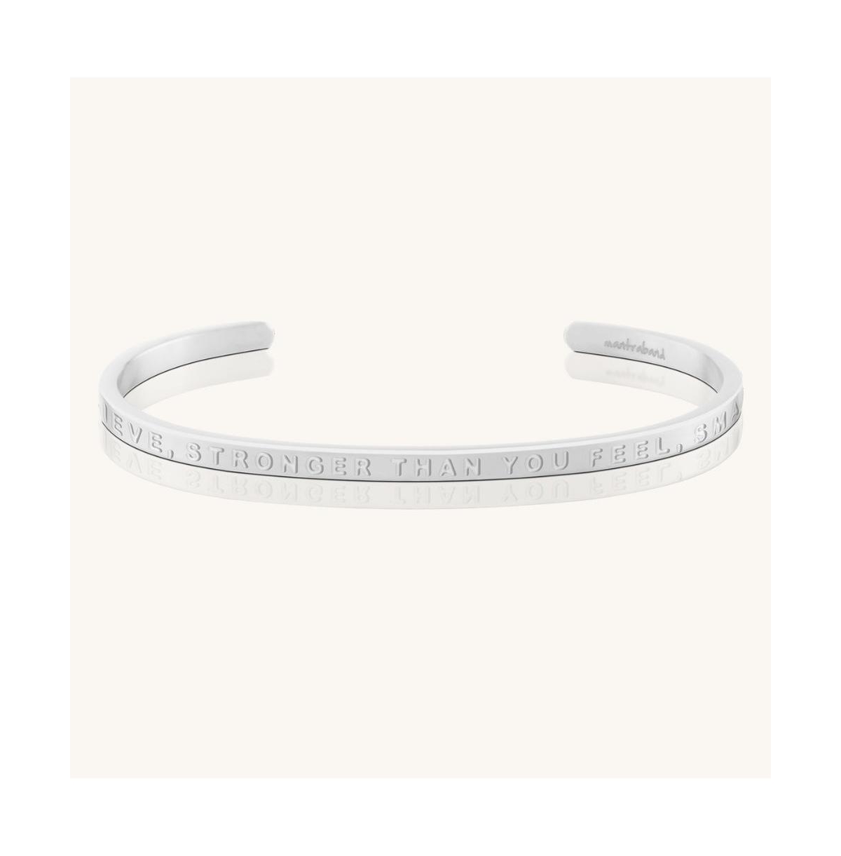 Click here for Mantra Braver Stronger Smarter Bracelets - Silver... prices