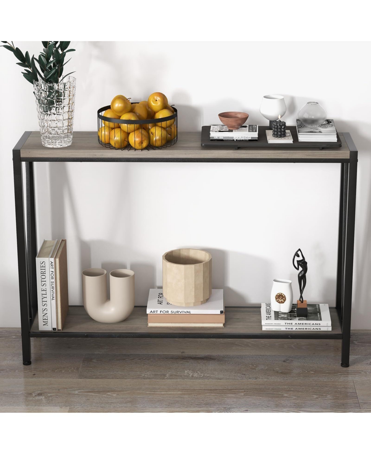 Click here for Gaomon 2 Tier Farmhouse Entryway Console Tables w/... prices