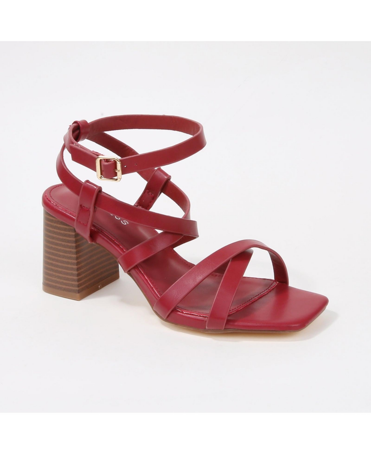 Click here for Berness Womens Roberta Strappy Block Heel Sandals... prices