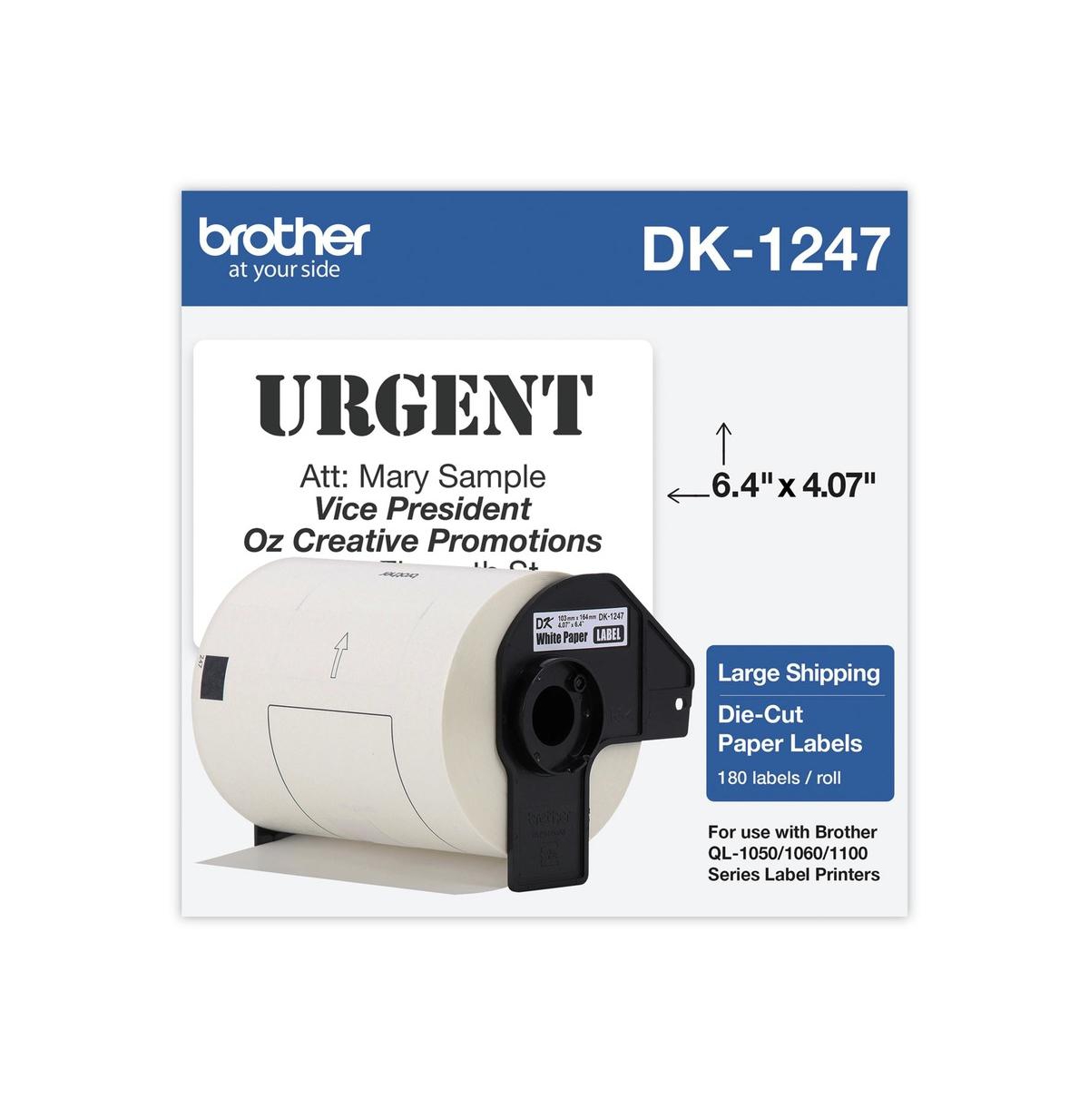 Click here for Brother P-Touch DK1247 DK1247 4.07 in. x 6.4 in. L... prices