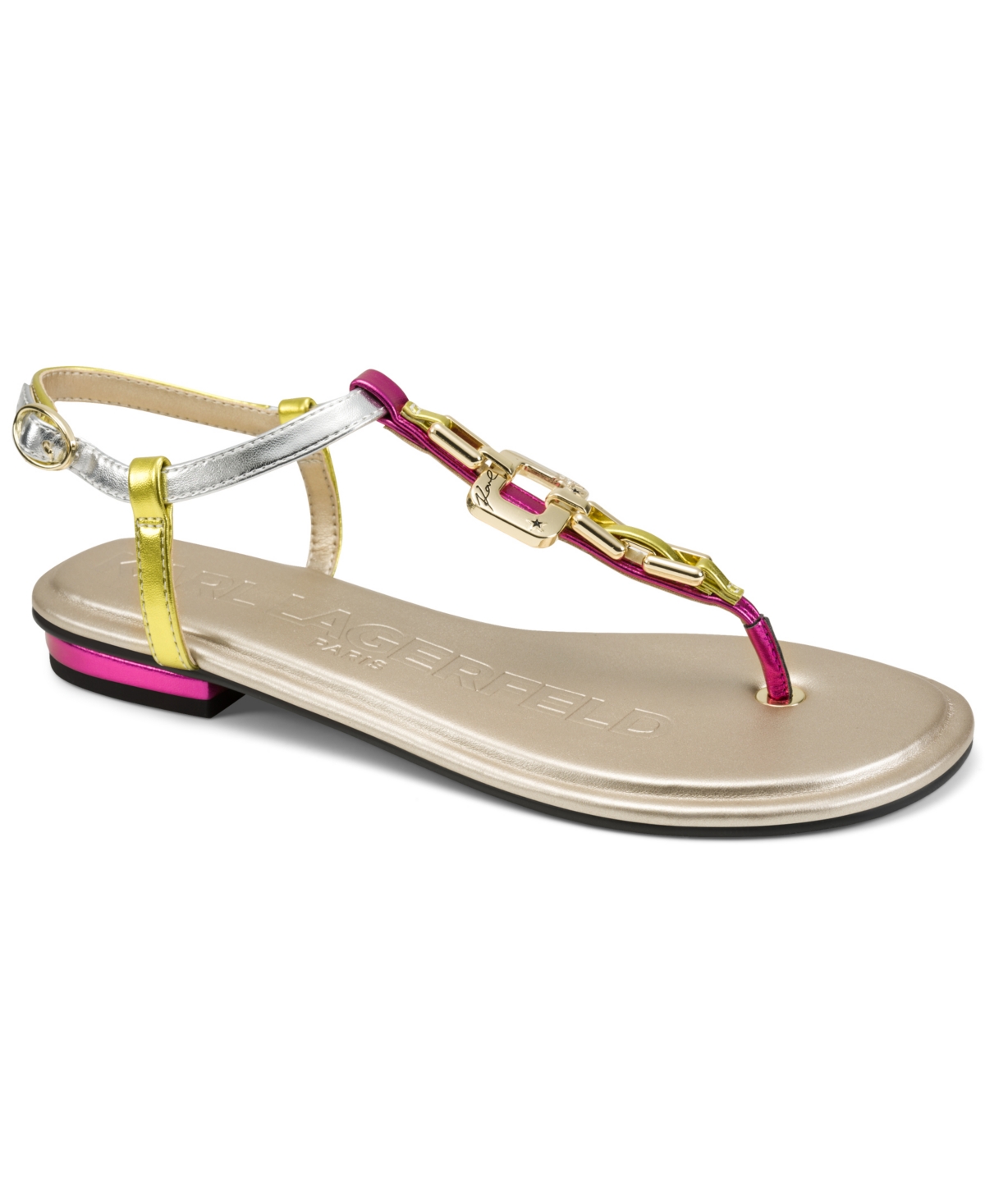 Click here for Karl Lagerfeld Paris Womens Carleen Flat Sandals -... prices