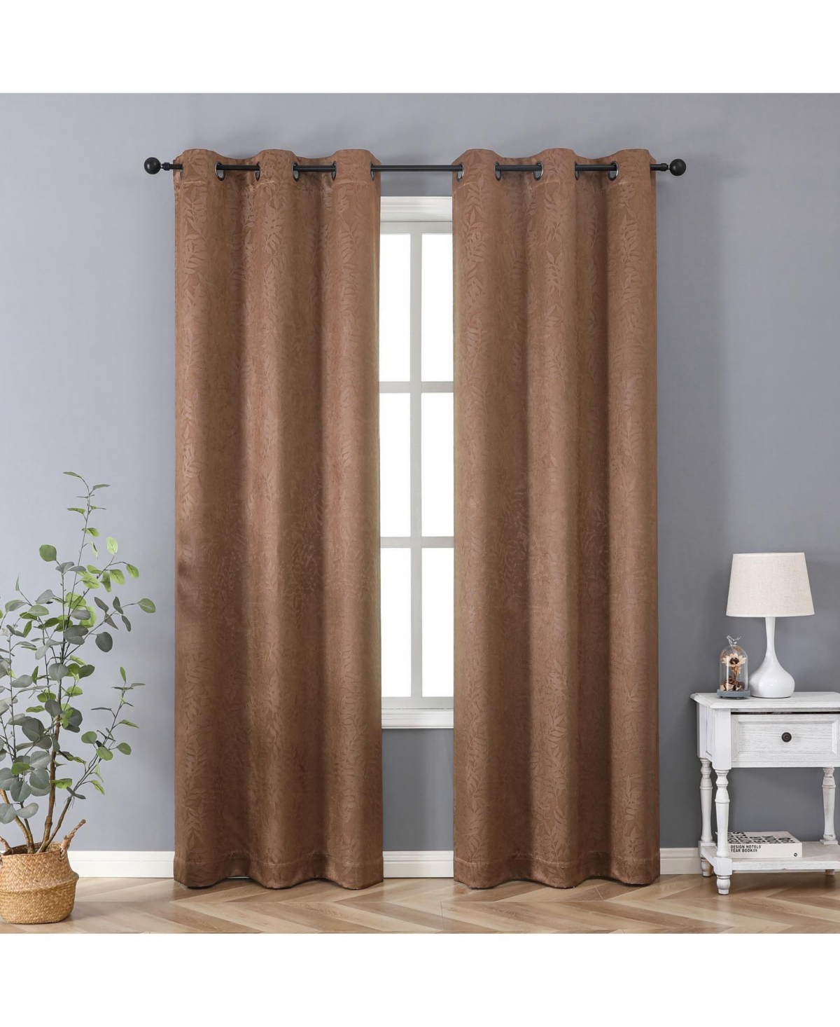 Click here for Kate Aurora Set of 2 Leeds Floral Leaves Embossed... prices